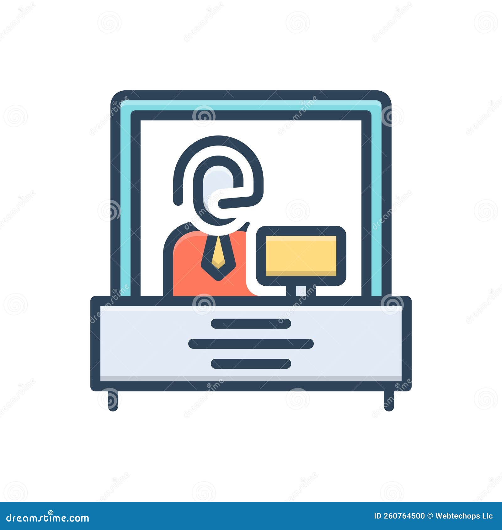 Color Illustration Icon for Commentary, Commentator and Annotation ...