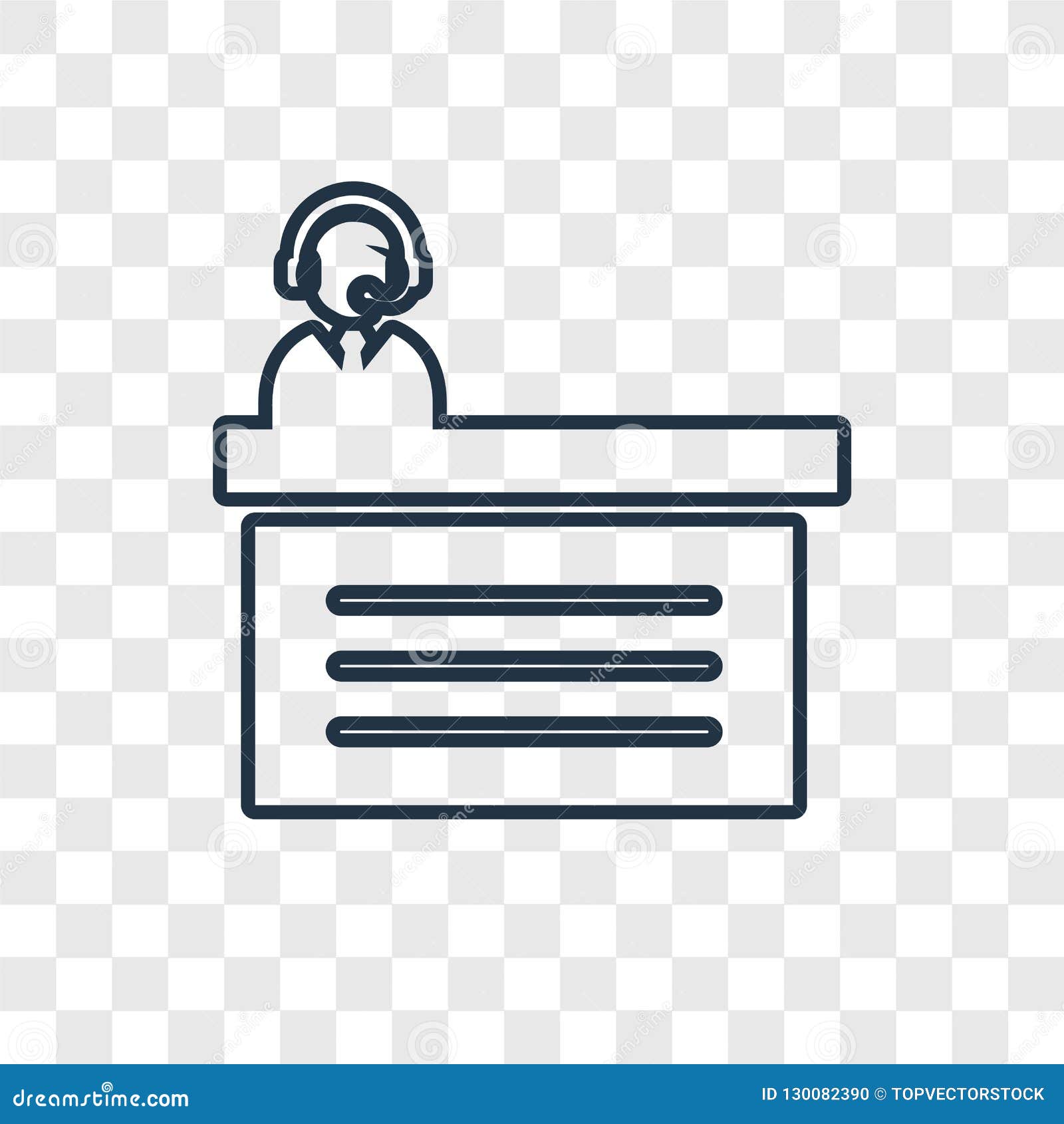 Commentator Linear Icon. Modern Outline Commentator Logo Concept ...