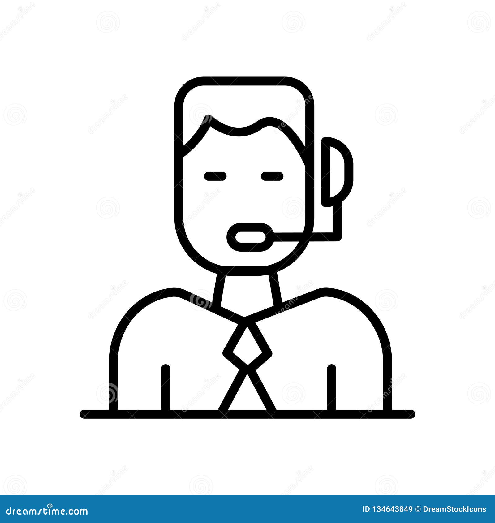 Commentator Linear Icon. Modern Outline Commentator Logo Concept ...