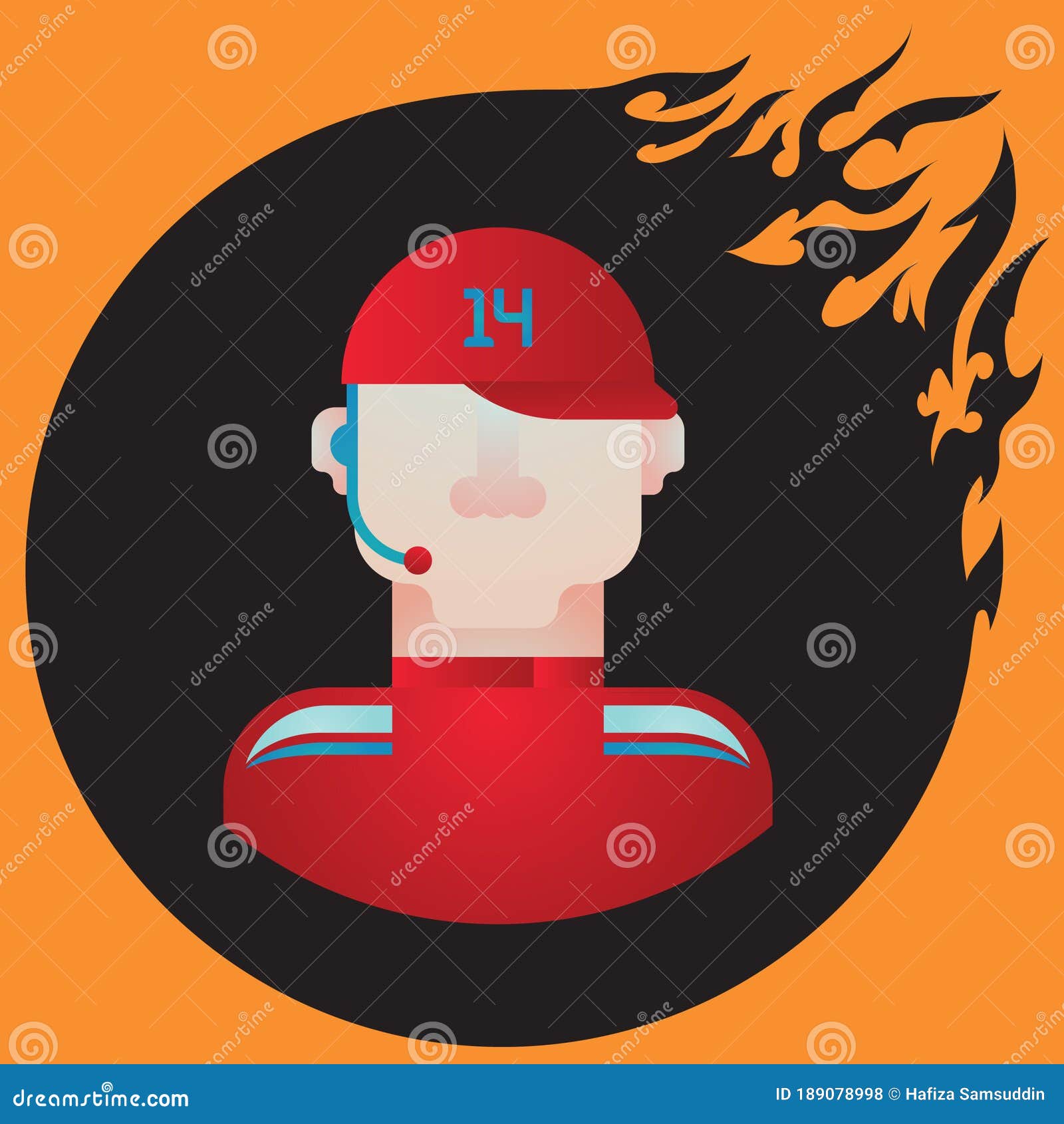 Commentator. Vector Illustration Decorative Design Stock Vector ...