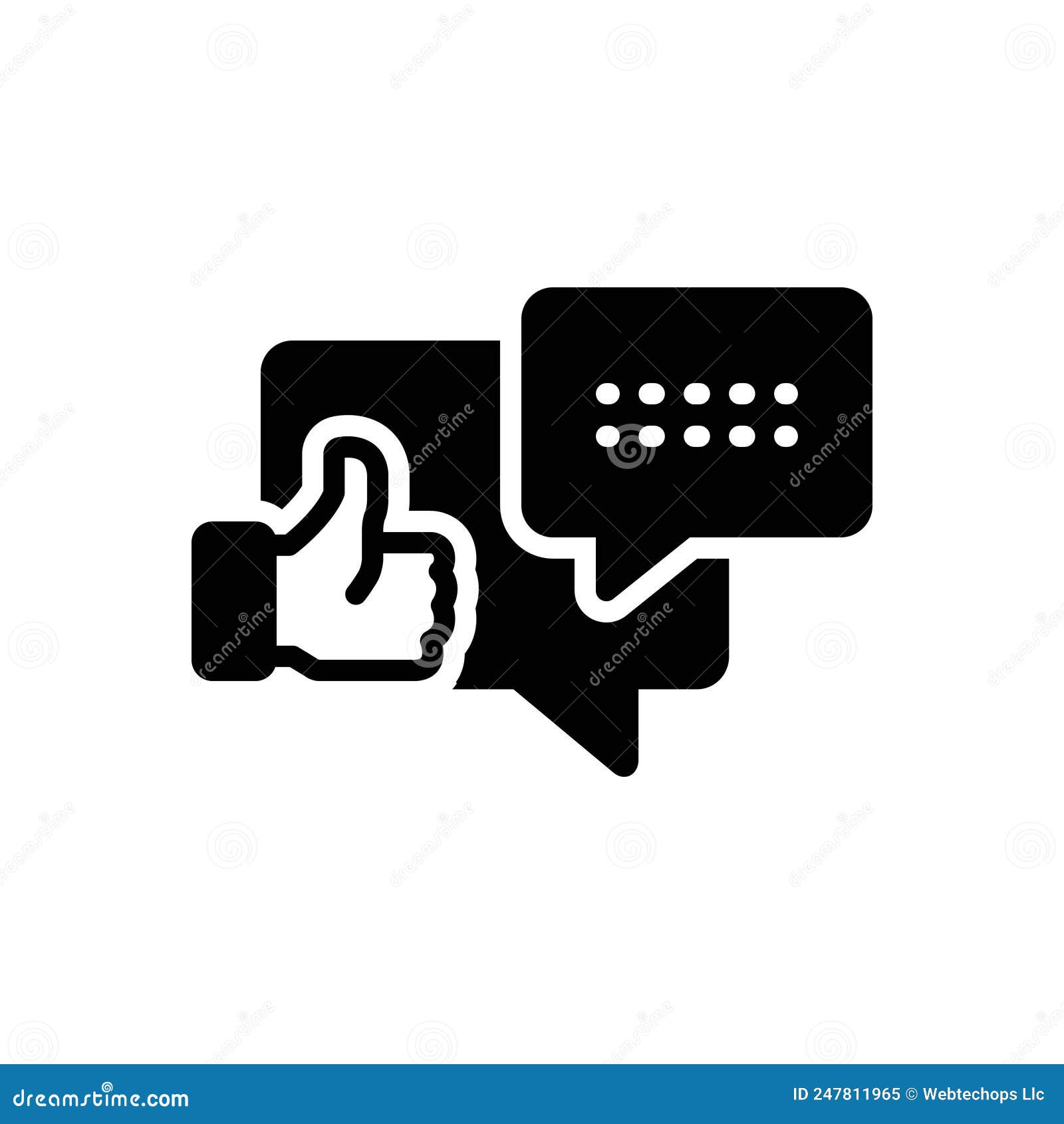 Black Solid Icon for Commented, Remark on and Descant Stock Vector ...