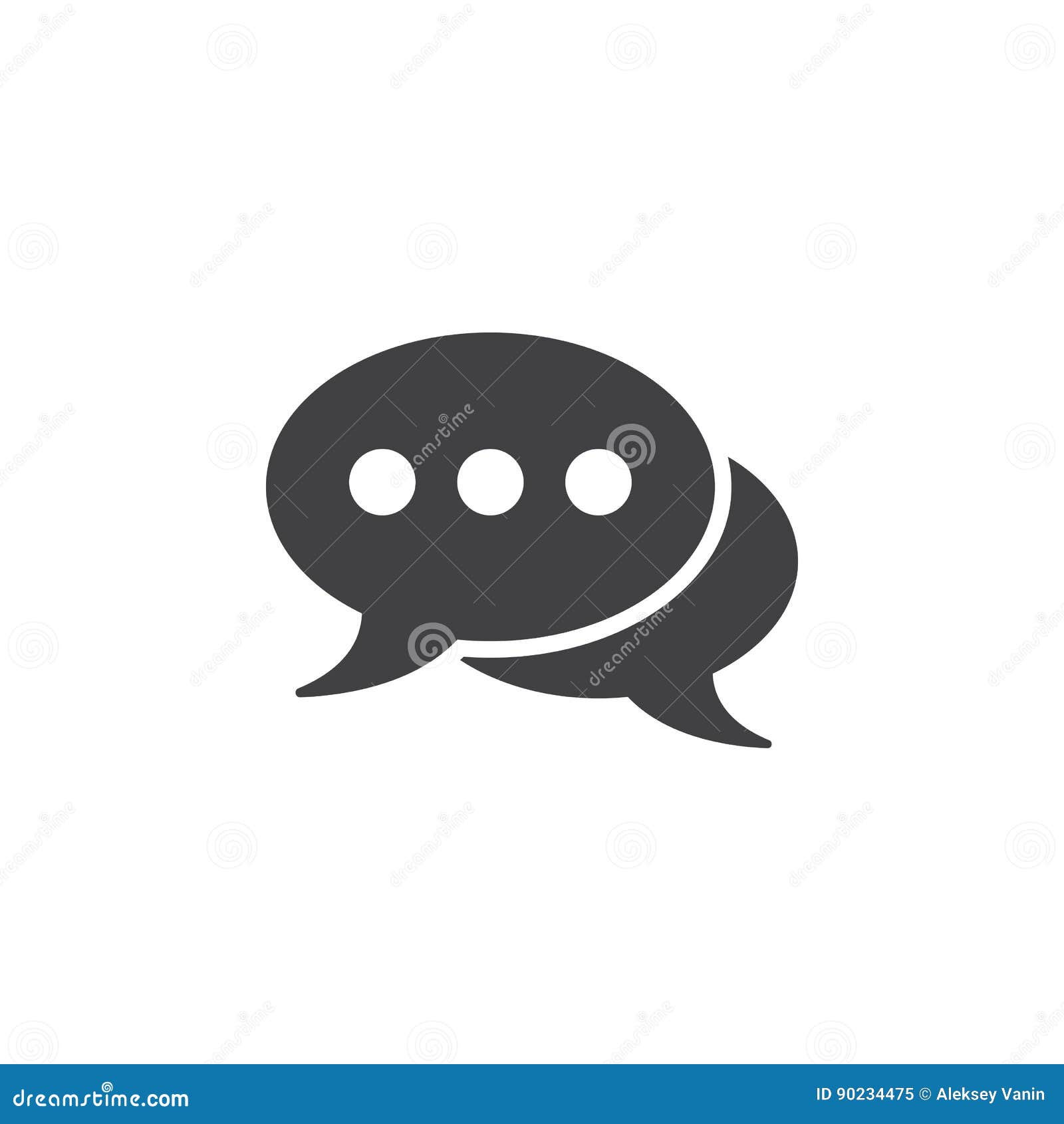Comments Icon , Speech Bubbles Solid Logo Illustration, Ch Stock ...