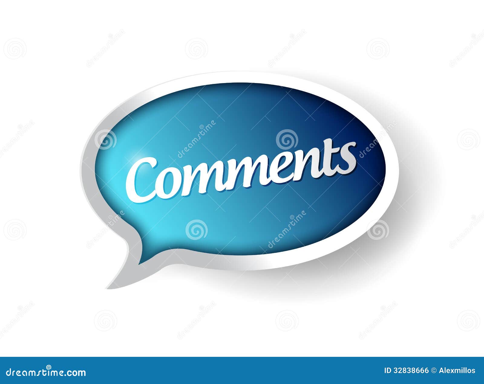 Comments Message Communication Bubble Stock Illustration - Illustration ...
