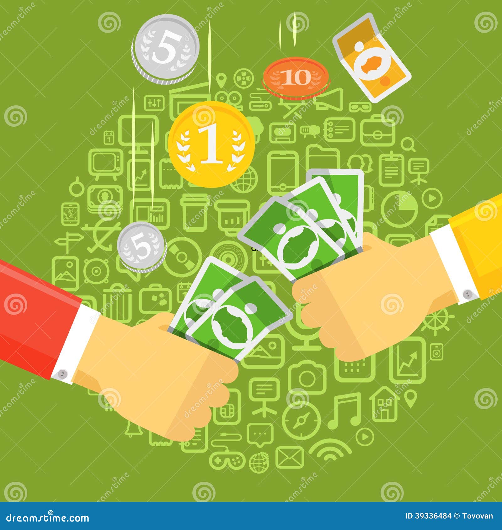 Commerce Dispute Illustration Stock Vector - Illustration of balance ...