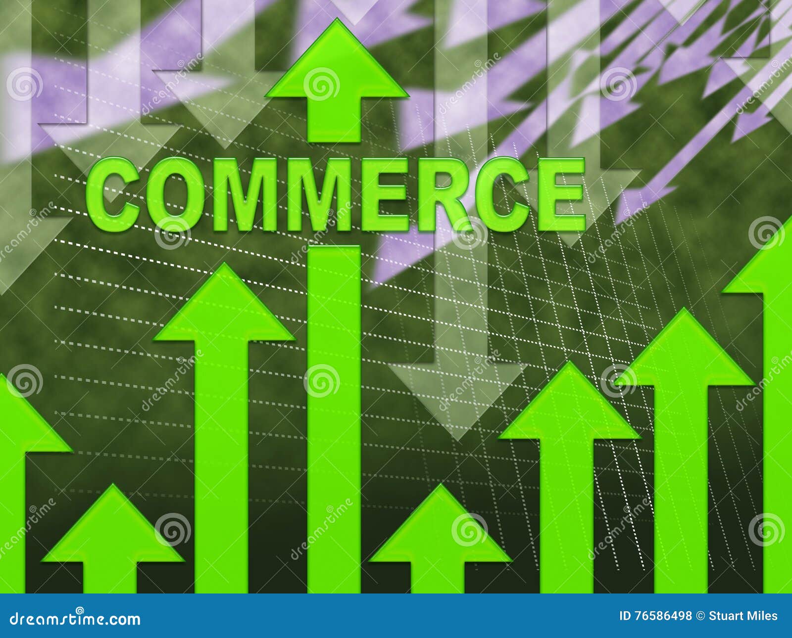 Commerce Graph Represents Ecommerce Trade and Forecast Stock ...