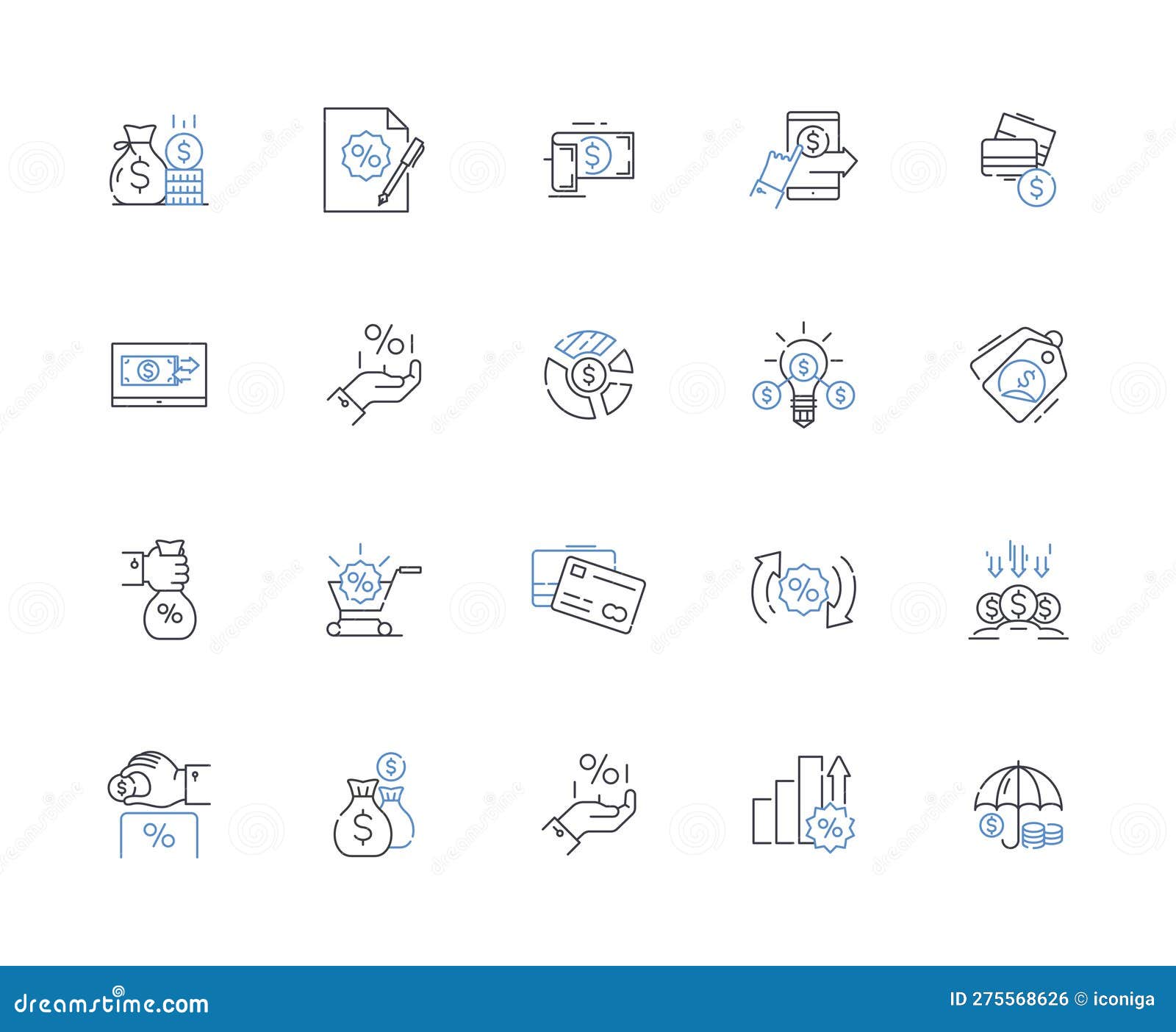 Commerce Solution Line Icons Collection. ECommerce, Platform, Payments ...