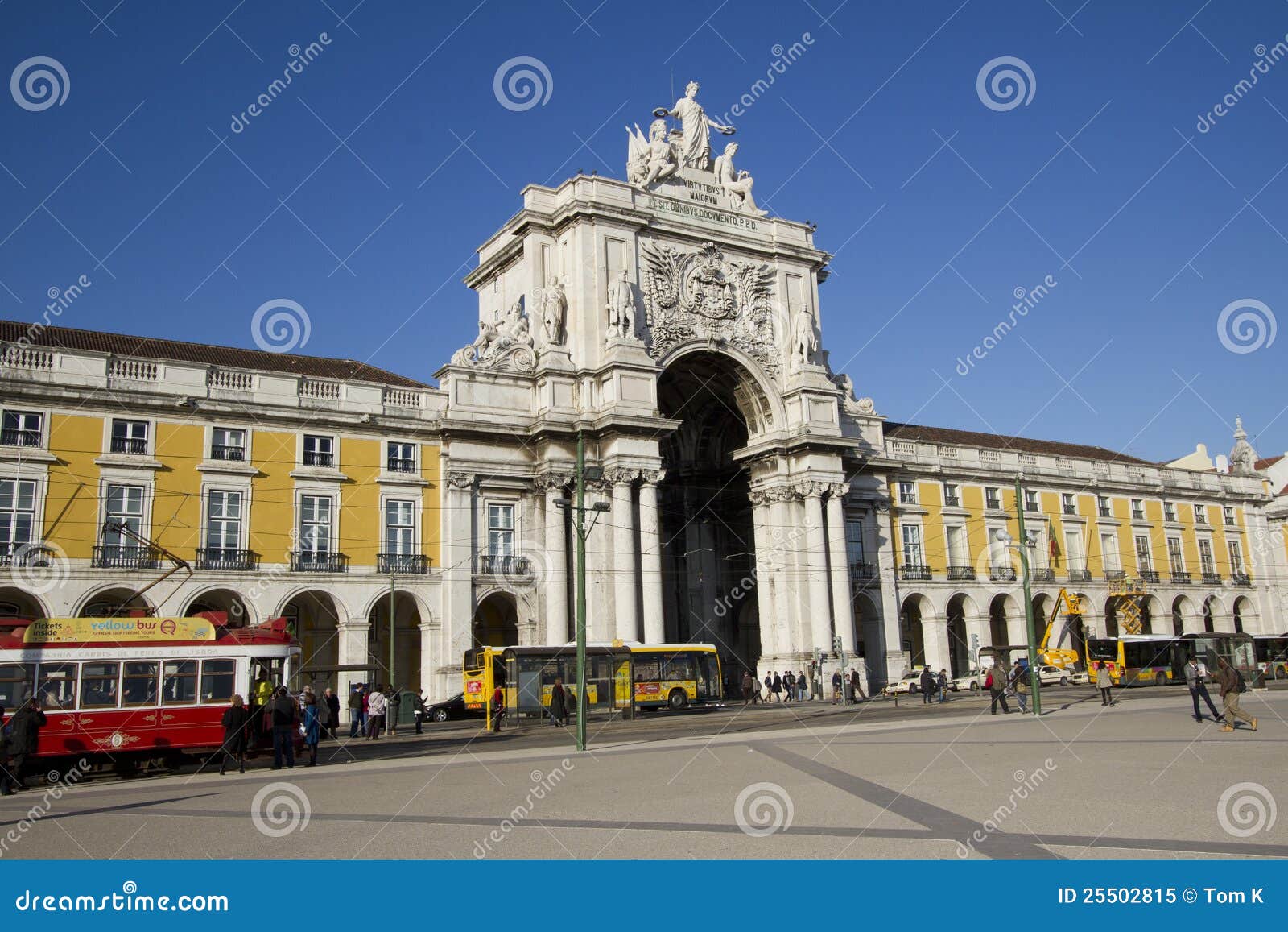 Commerce Square in Lisbon, Portugal, Jan 2012 Editorial Image - Image ...