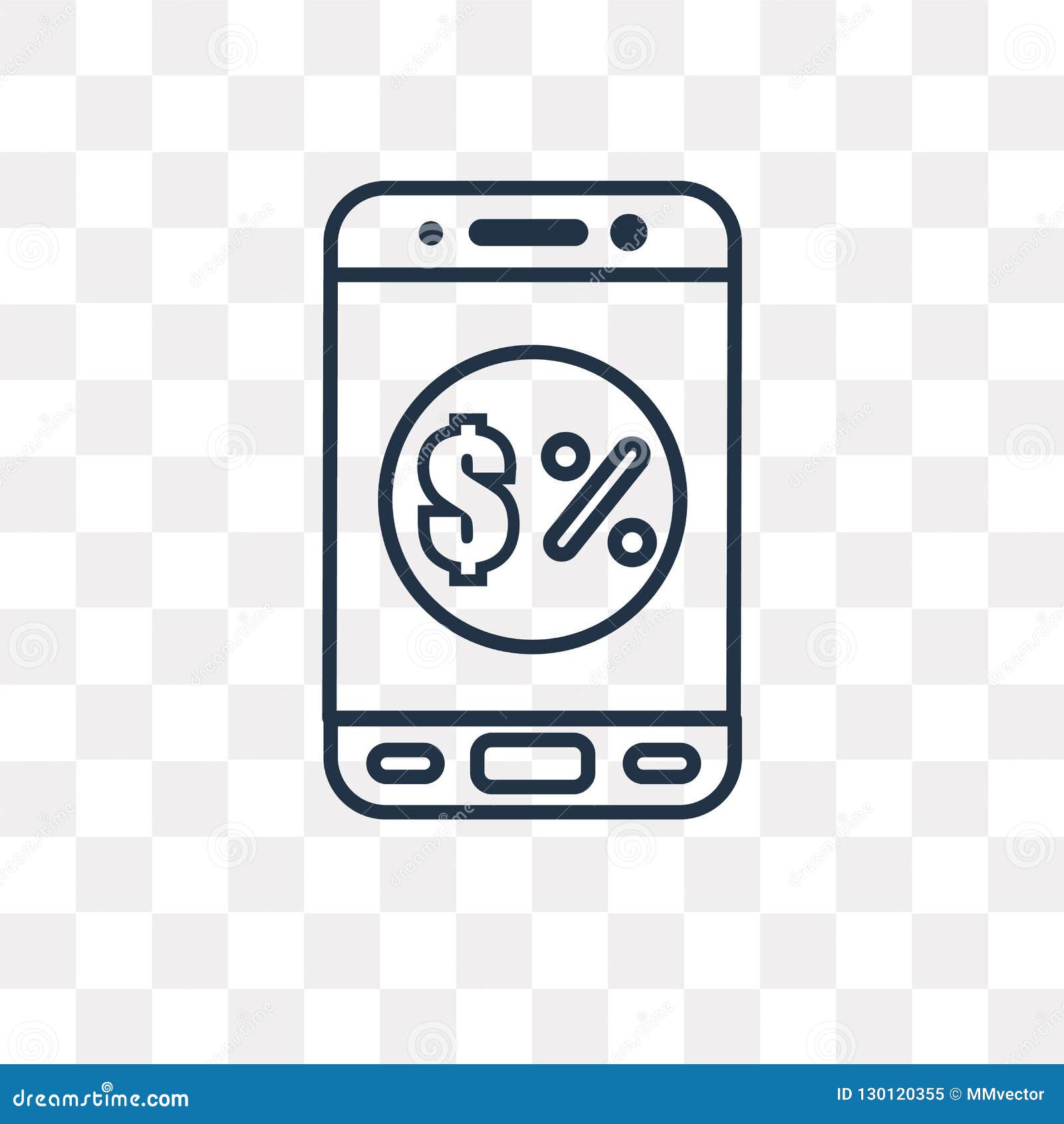 Commerce Vector Icon Isolated on Transparent Background, Linear Stock ...