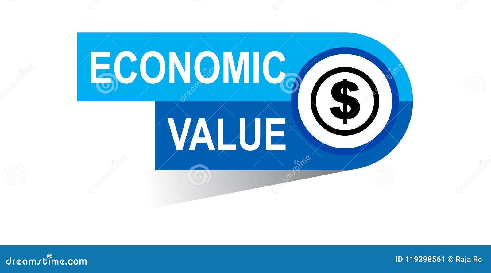 Economic value banner stock vector. Illustration of design - 119398561