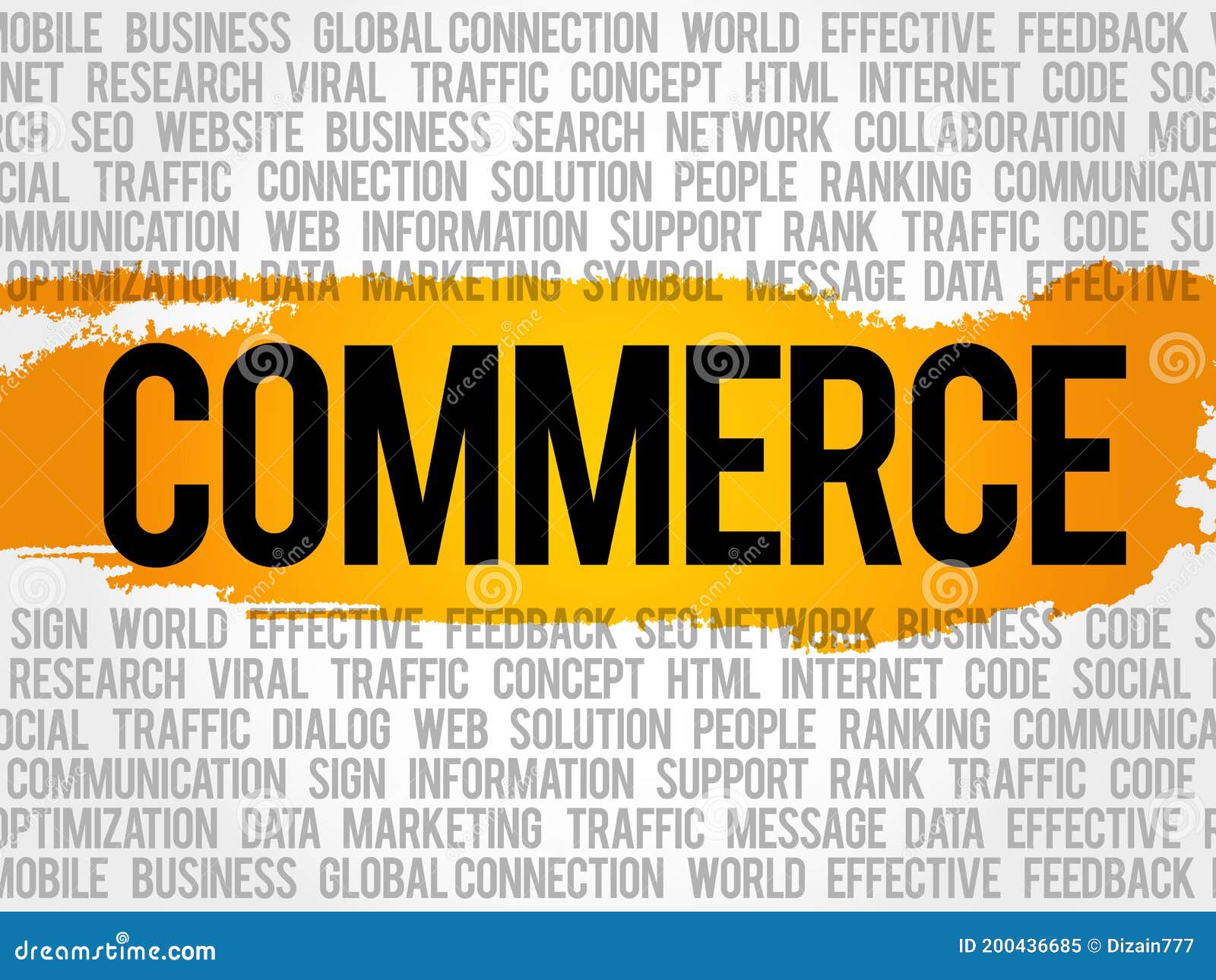 COMMERCE Word Cloud Collage Stock Illustration - Illustration of ...