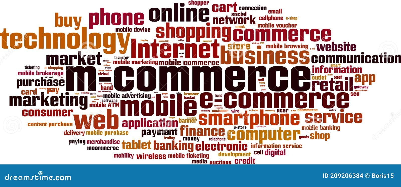 Commerce word cloud illustration de vecteur. Illustration du appli ...