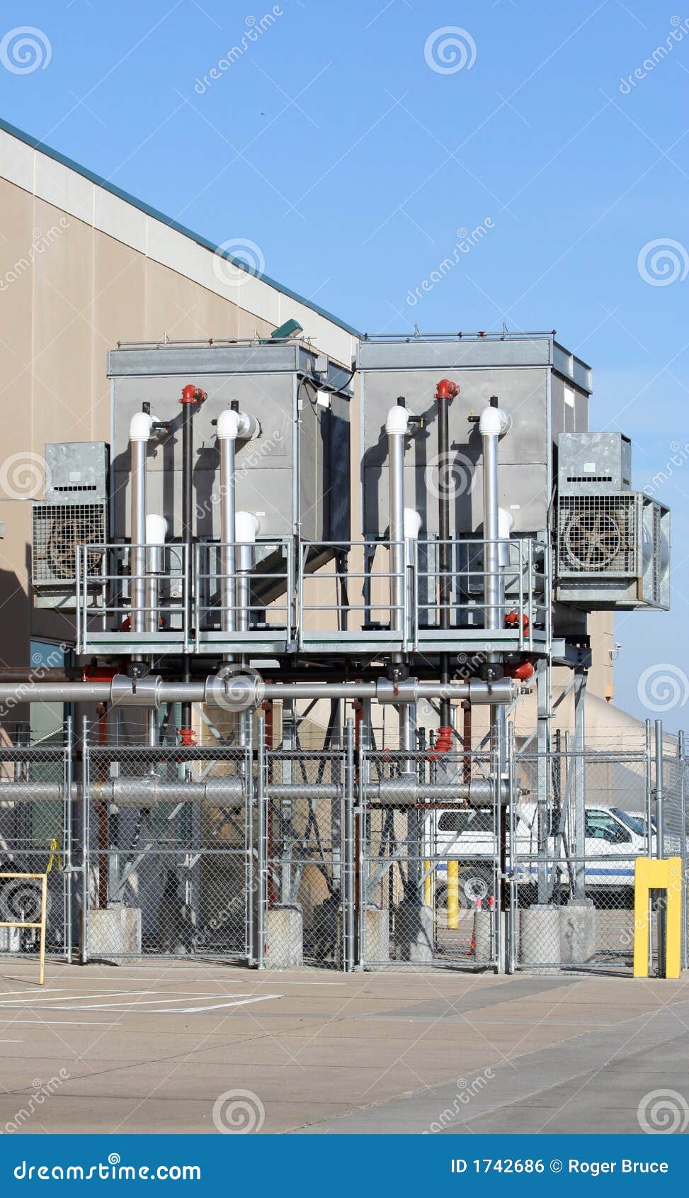 Commercial Air Handling Equipment Stock Photo - Image of commercial ...