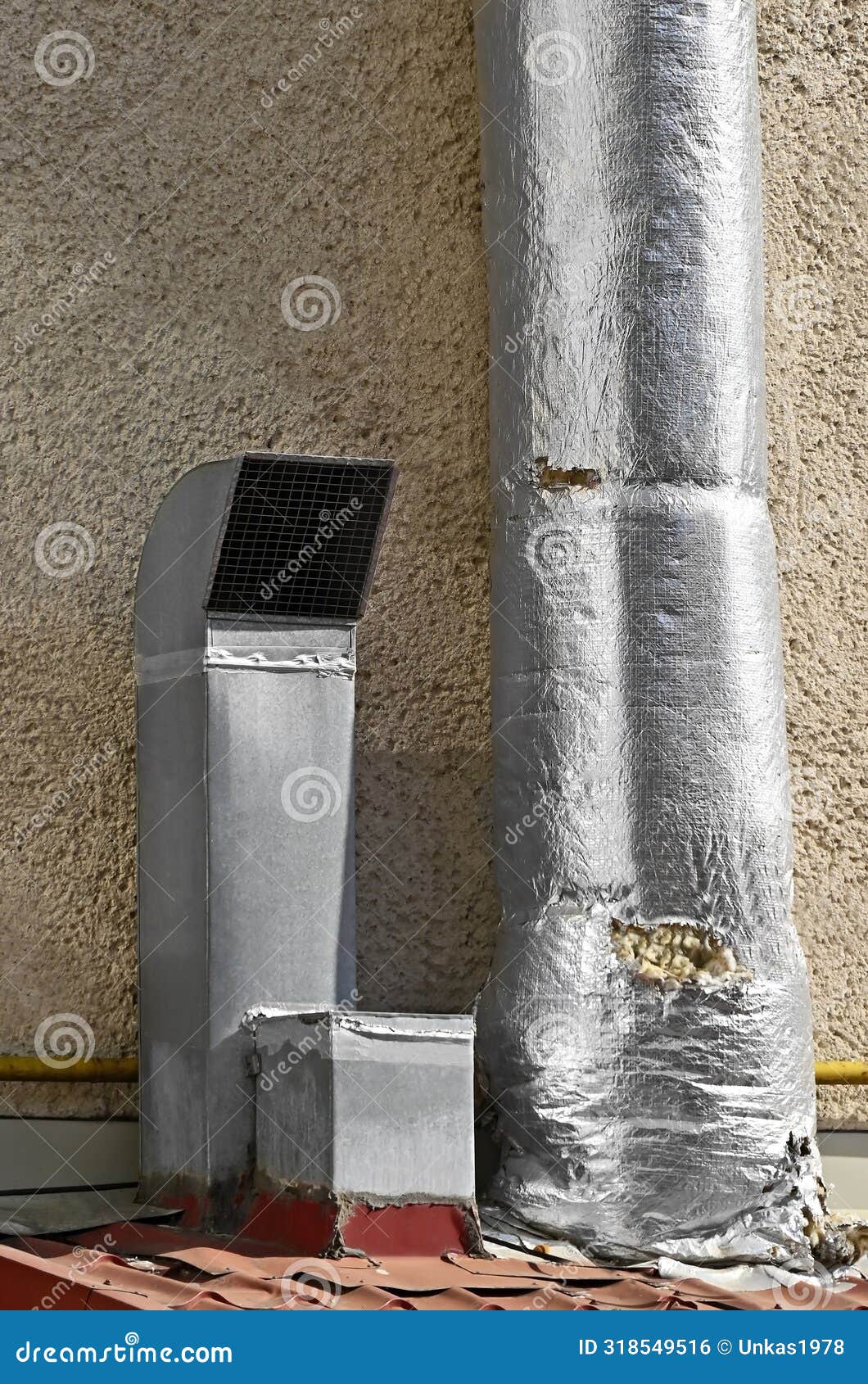 Ventilation system funnel stock photo. Image of heat - 318549516