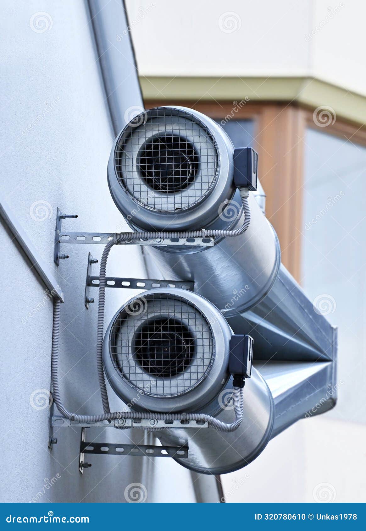 Ventilation system funnel stock photo. Image of conditioning - 320780610