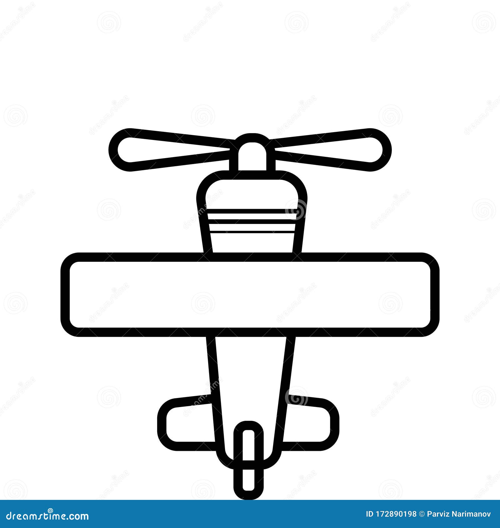 Commercial Airplane Jet Mini Icon Vector Stock Vector - Illustration of ...