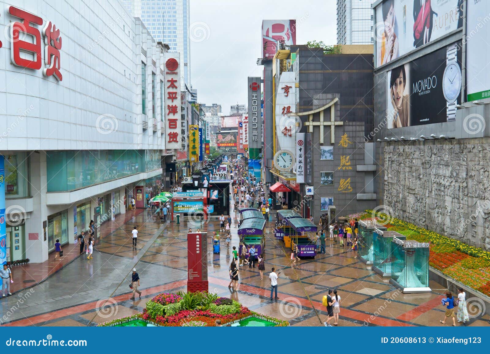Commercial area editorial stock photo. Image of tourism - 20608613