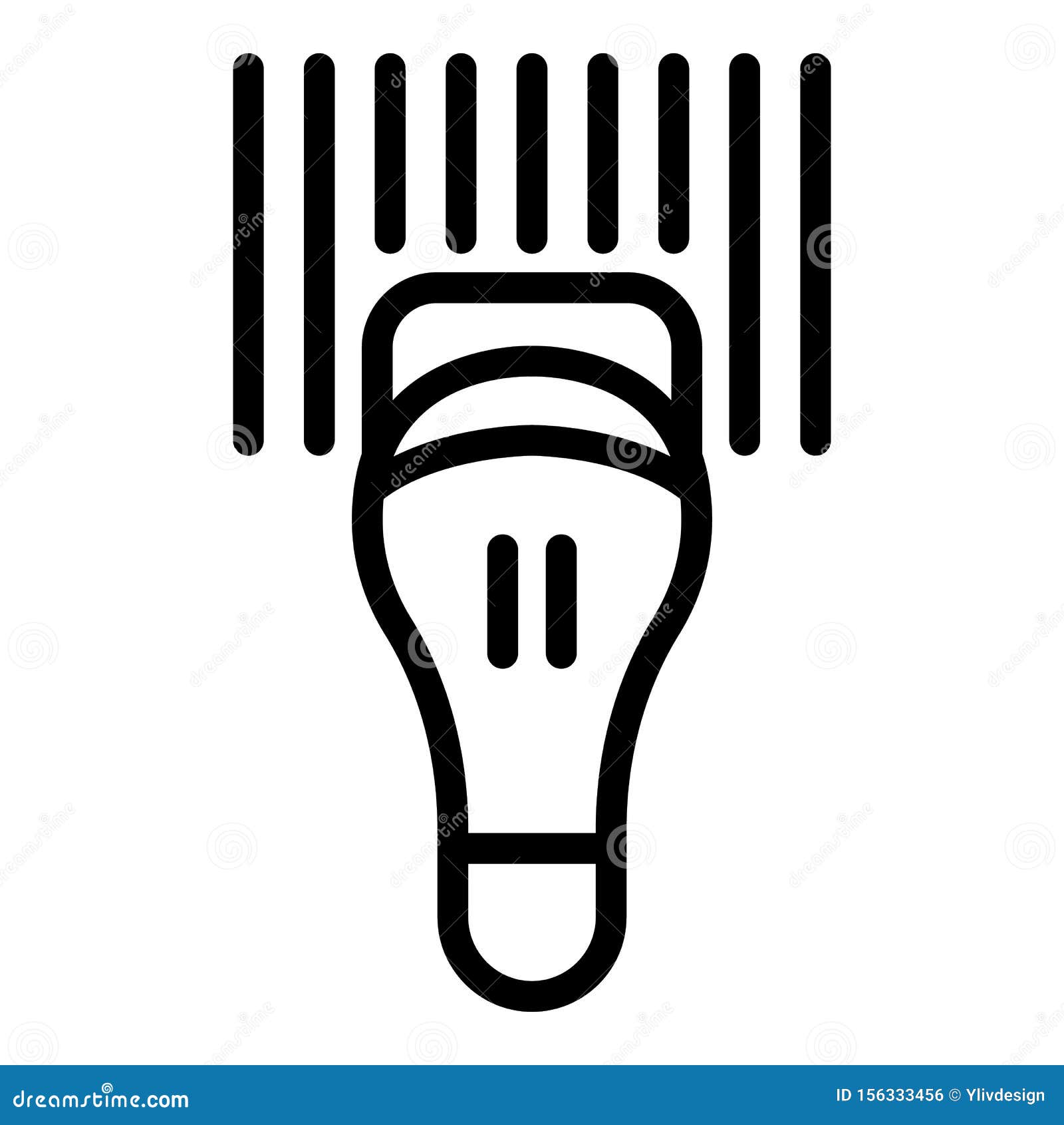 Commercial Barcode Scanner Icon, Outline Style Stock Vector ...