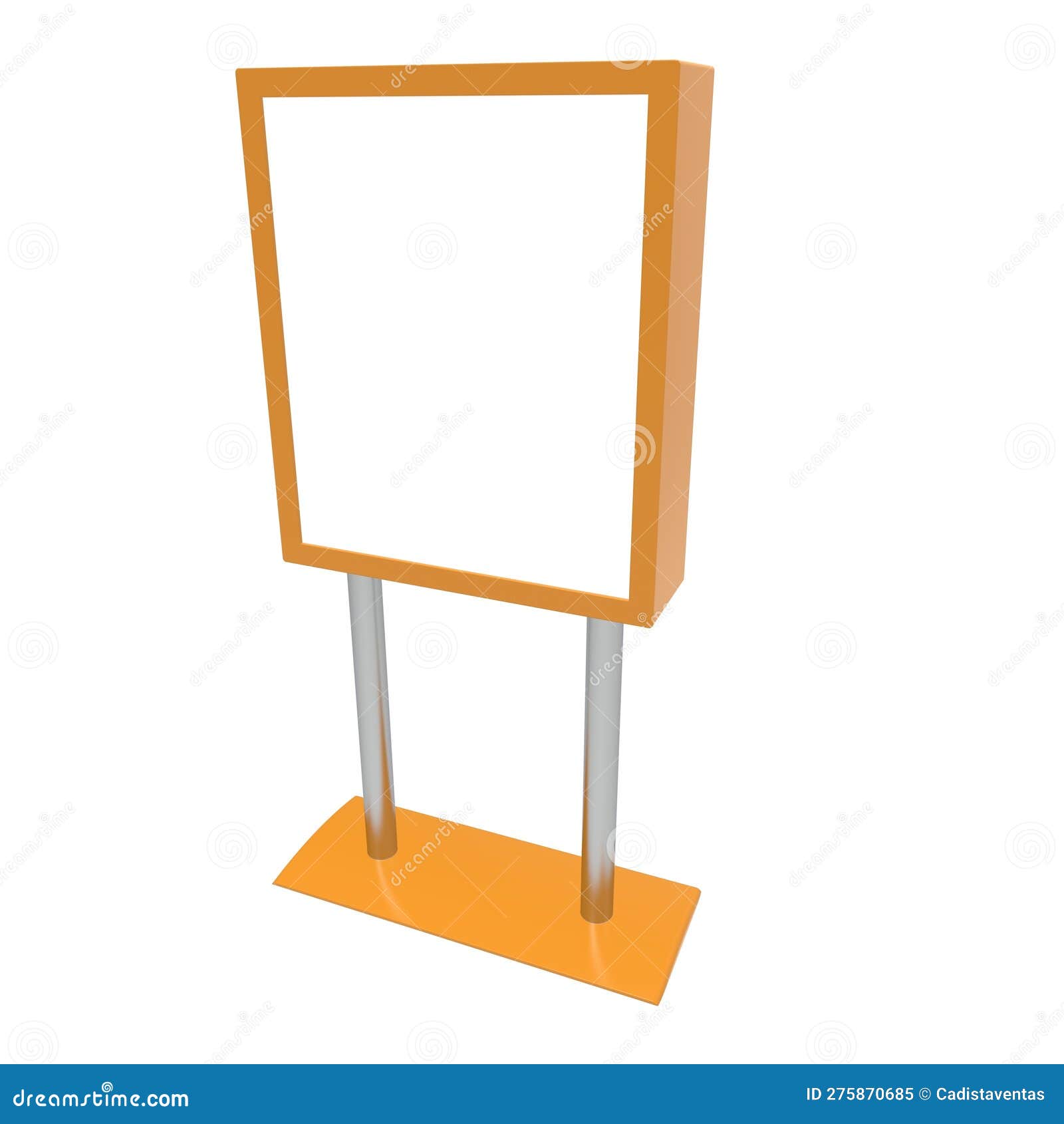 Billboard Ads in Virtual Environment Stock Illustration - Illustration ...