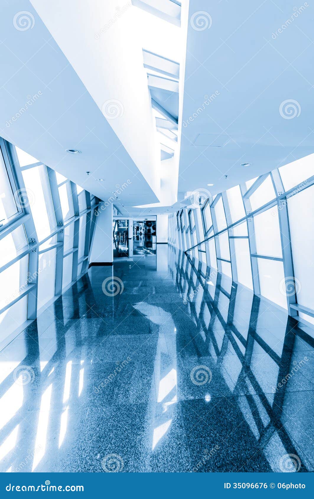 Commercial Building aisle stock photo. Image of design - 35096676