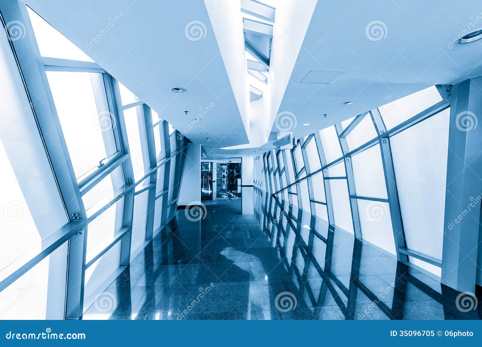 Commercial Building aisle stock image. Image of indoors - 35096705