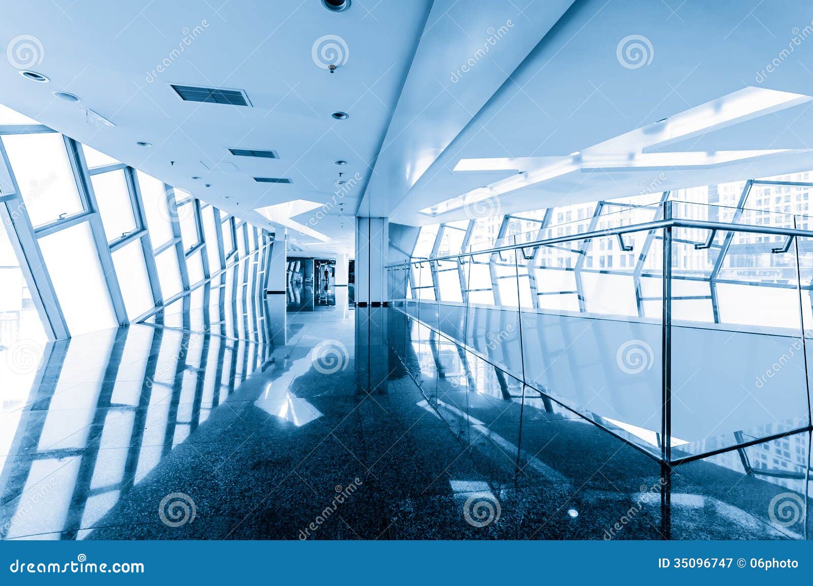 Commercial Building aisle stock image. Image of floor - 35096747