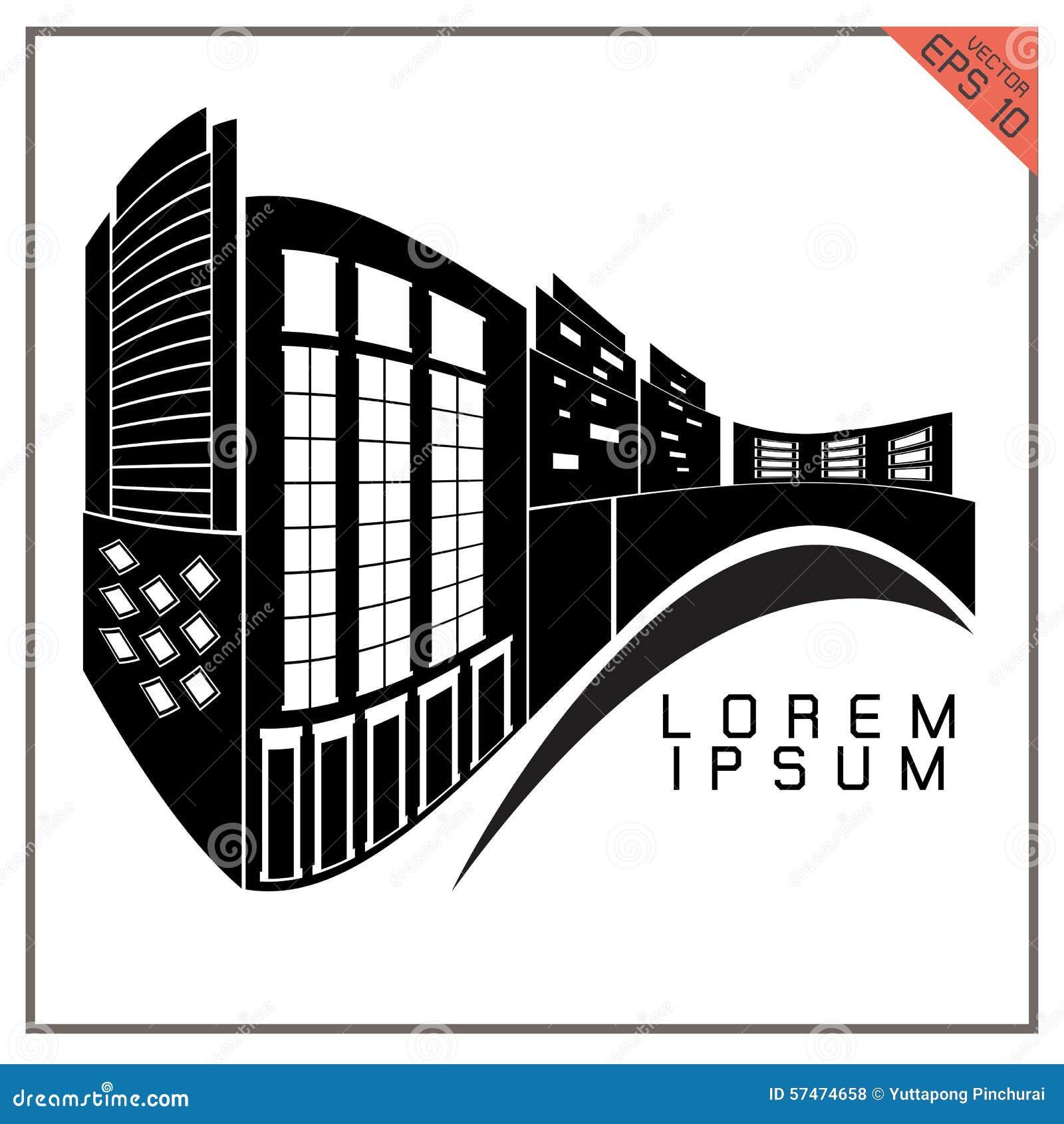 Business Building Icon Vector