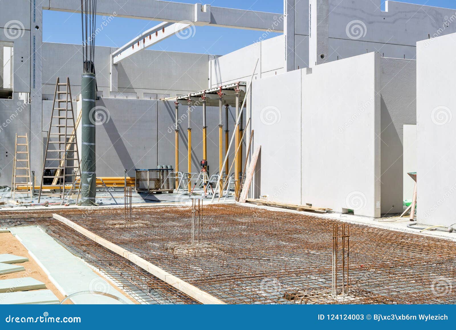 Building Under Construction Stock Image - Image of build, commercial ...