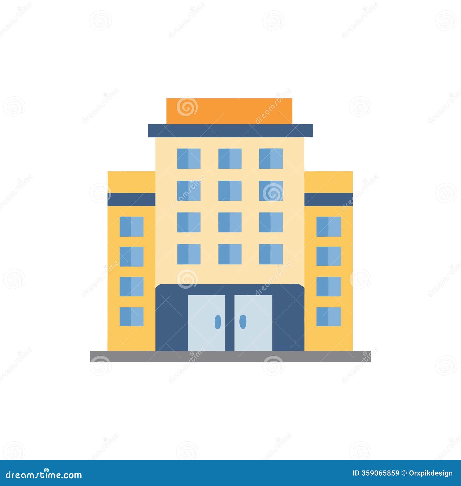 Commercial Building Icon for Retail Spaces Stock Illustration ...
