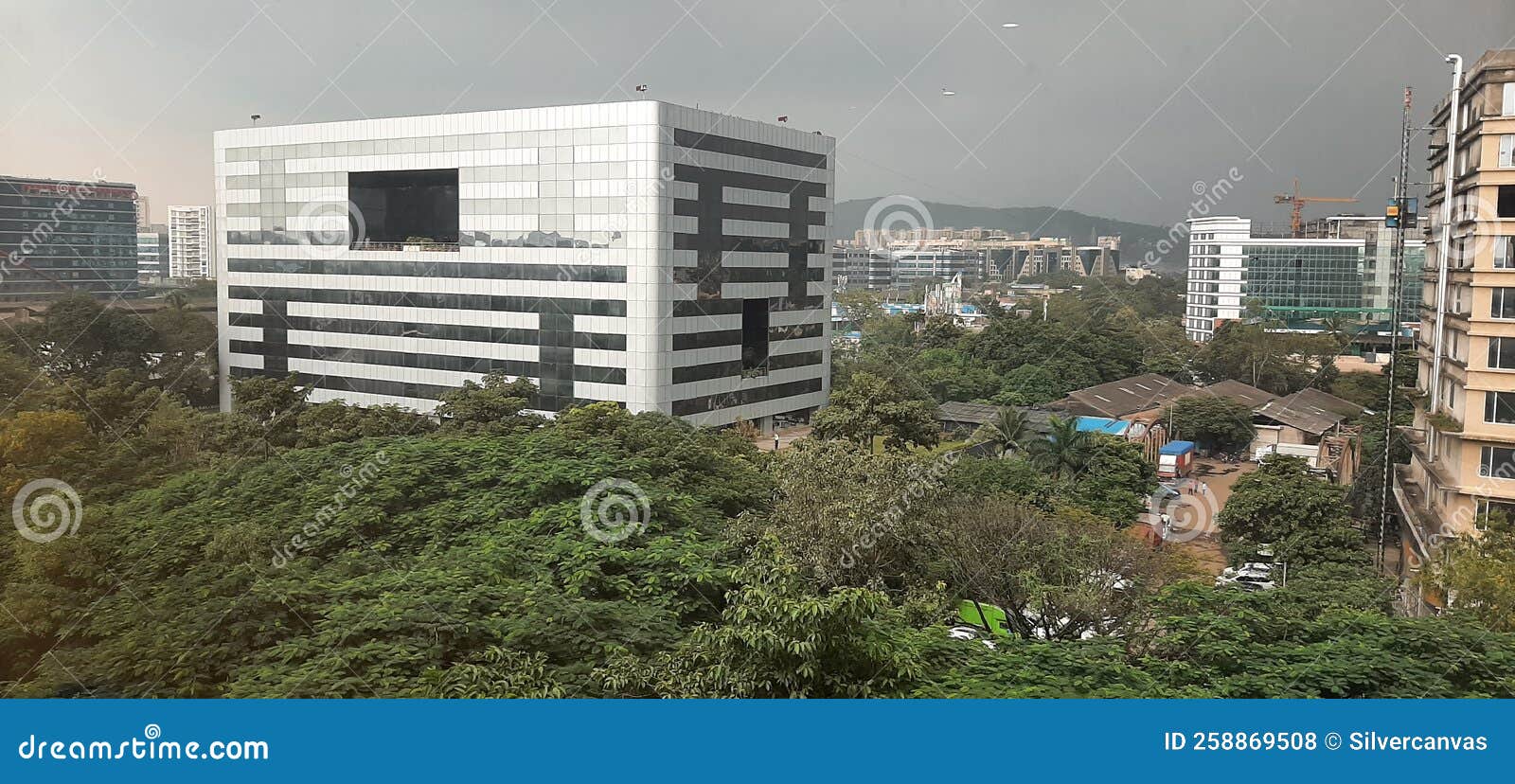 Commercial Building in Mumbai India Stock Photo - Image of complex ...