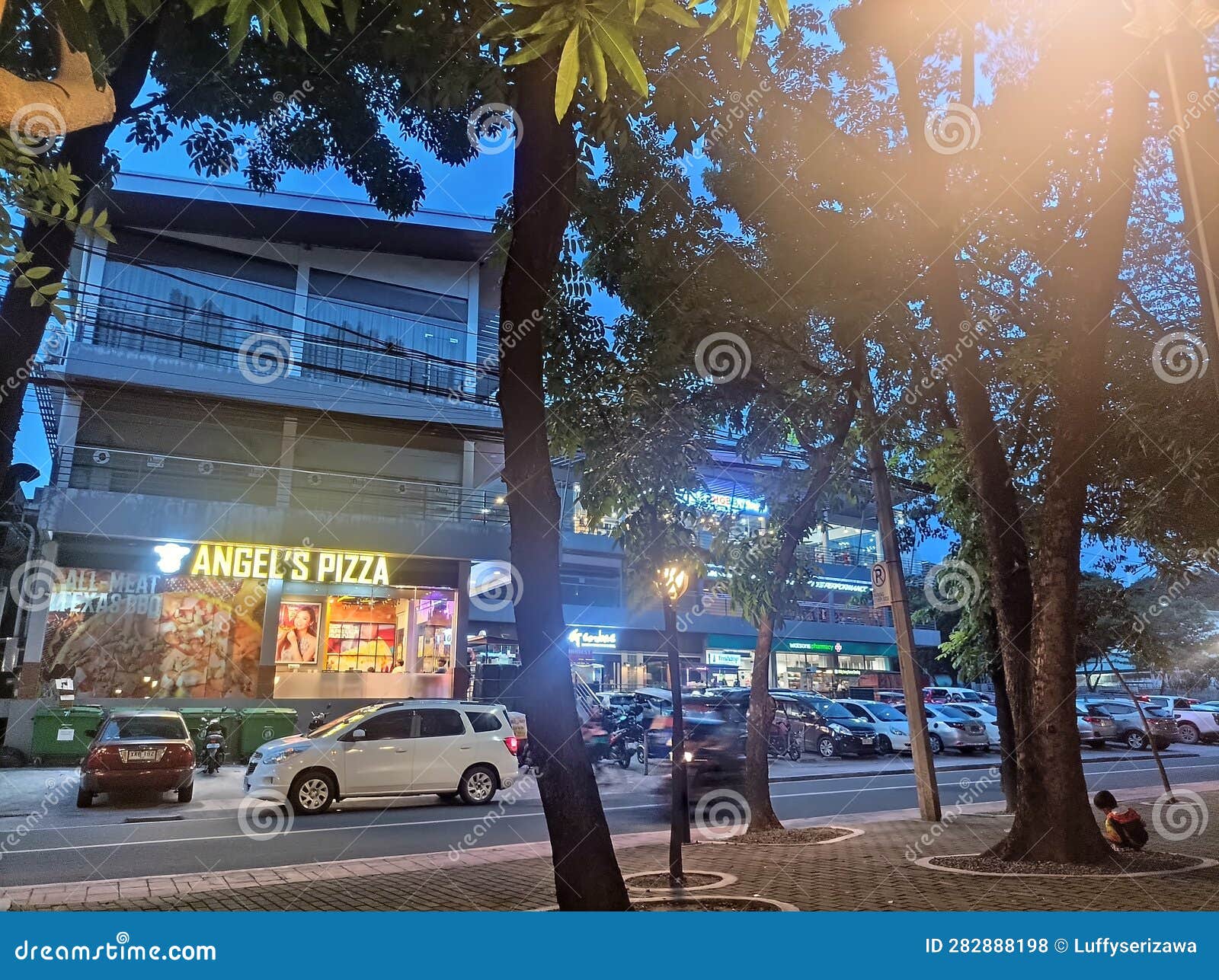 Commercial Building Where Variety of Shops Included Editorial Stock ...