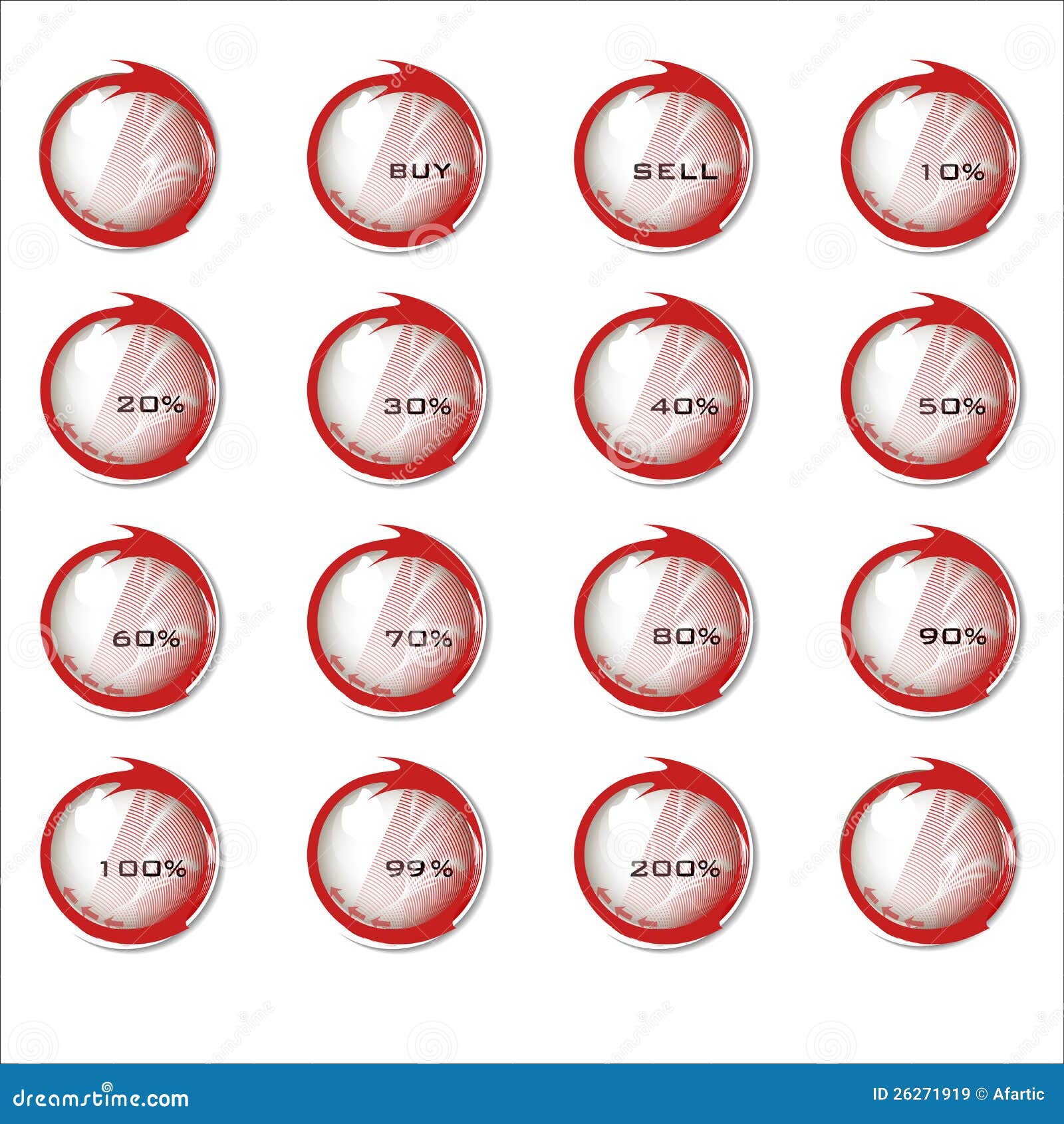 Commercial buttons stock vector. Illustration of expensive - 26271919