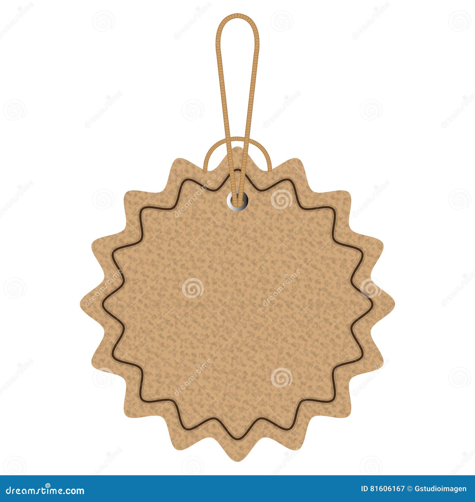 Commercial Carton Board Tag Stock Vector - Illustration of frame, cover ...