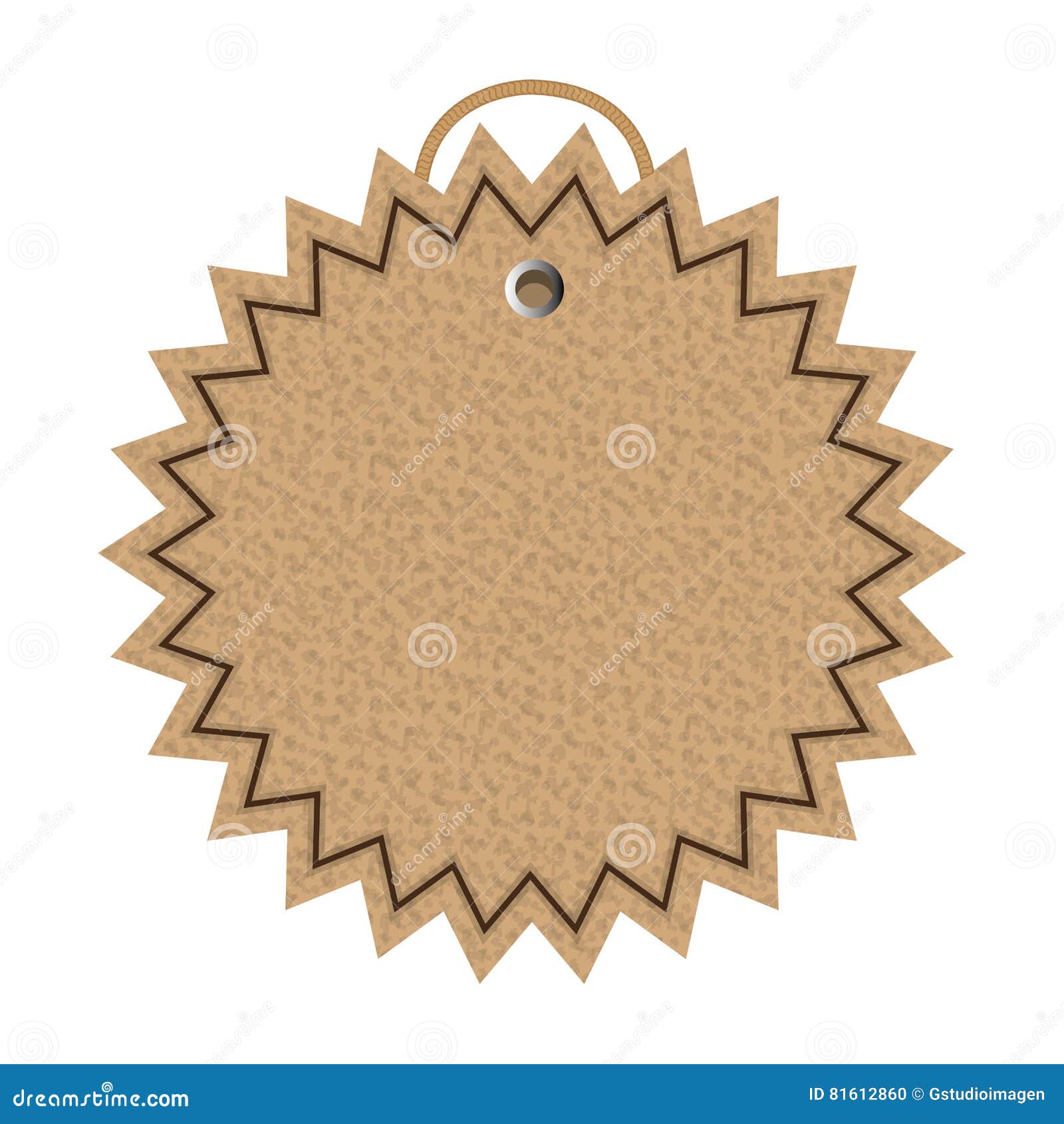 Commercial Carton Board Tag Stock Vector - Illustration of background ...