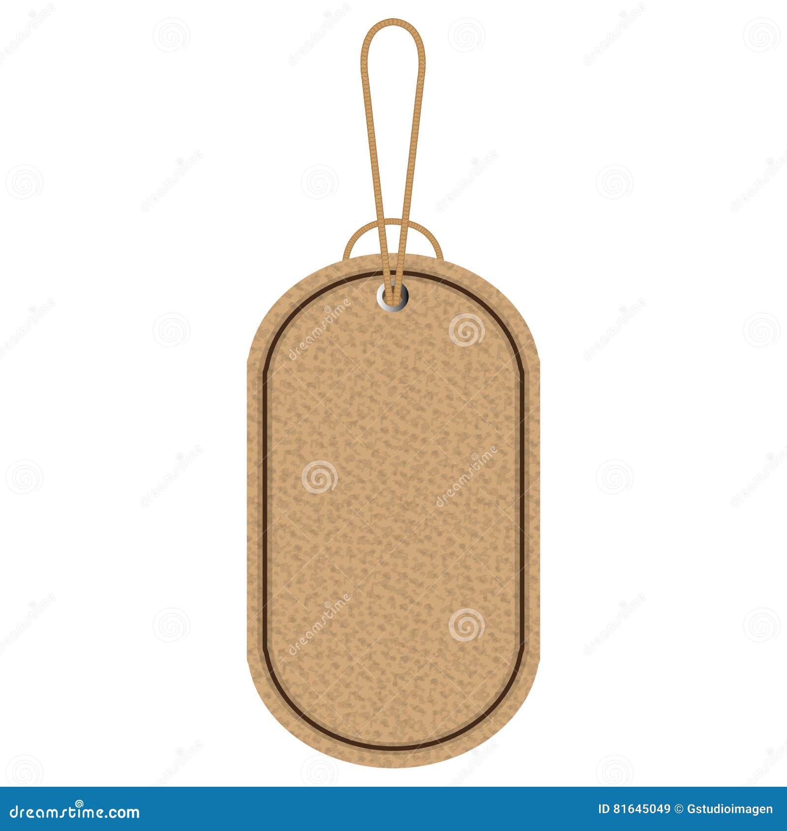 Commercial Carton Board Tag Stock Vector - Illustration of brown, paper ...