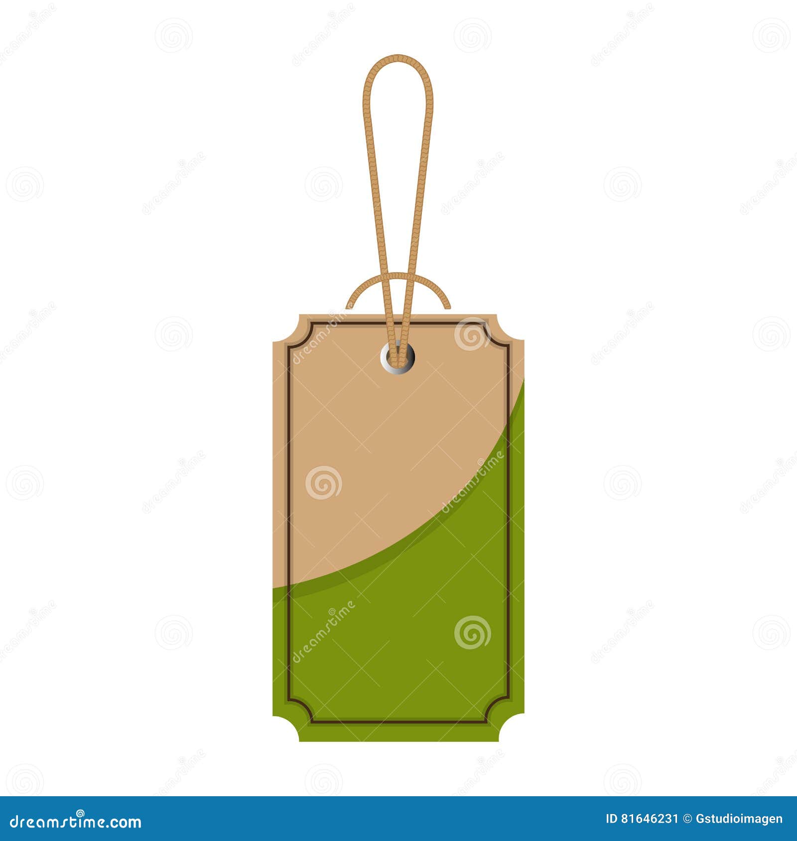 Commercial Carton Board Tag Stock Vector - Illustration of design ...