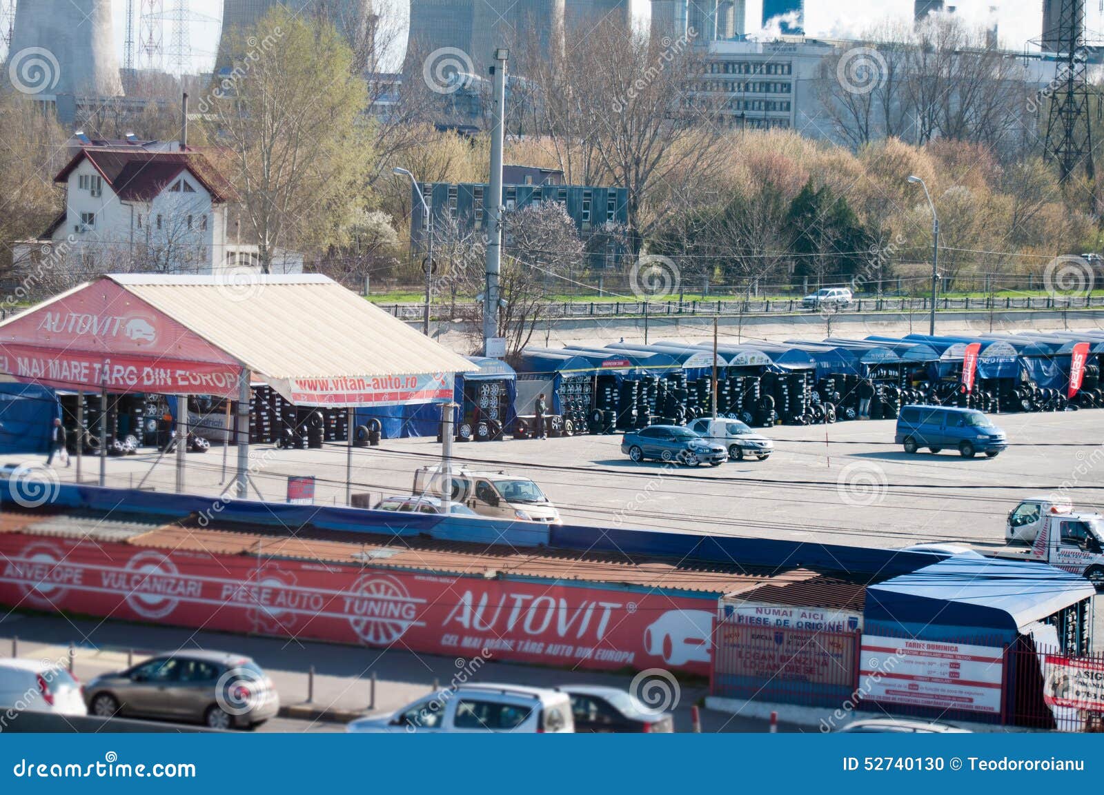 Commercial centre stands editorial image. Image of bucharest - 52740130
