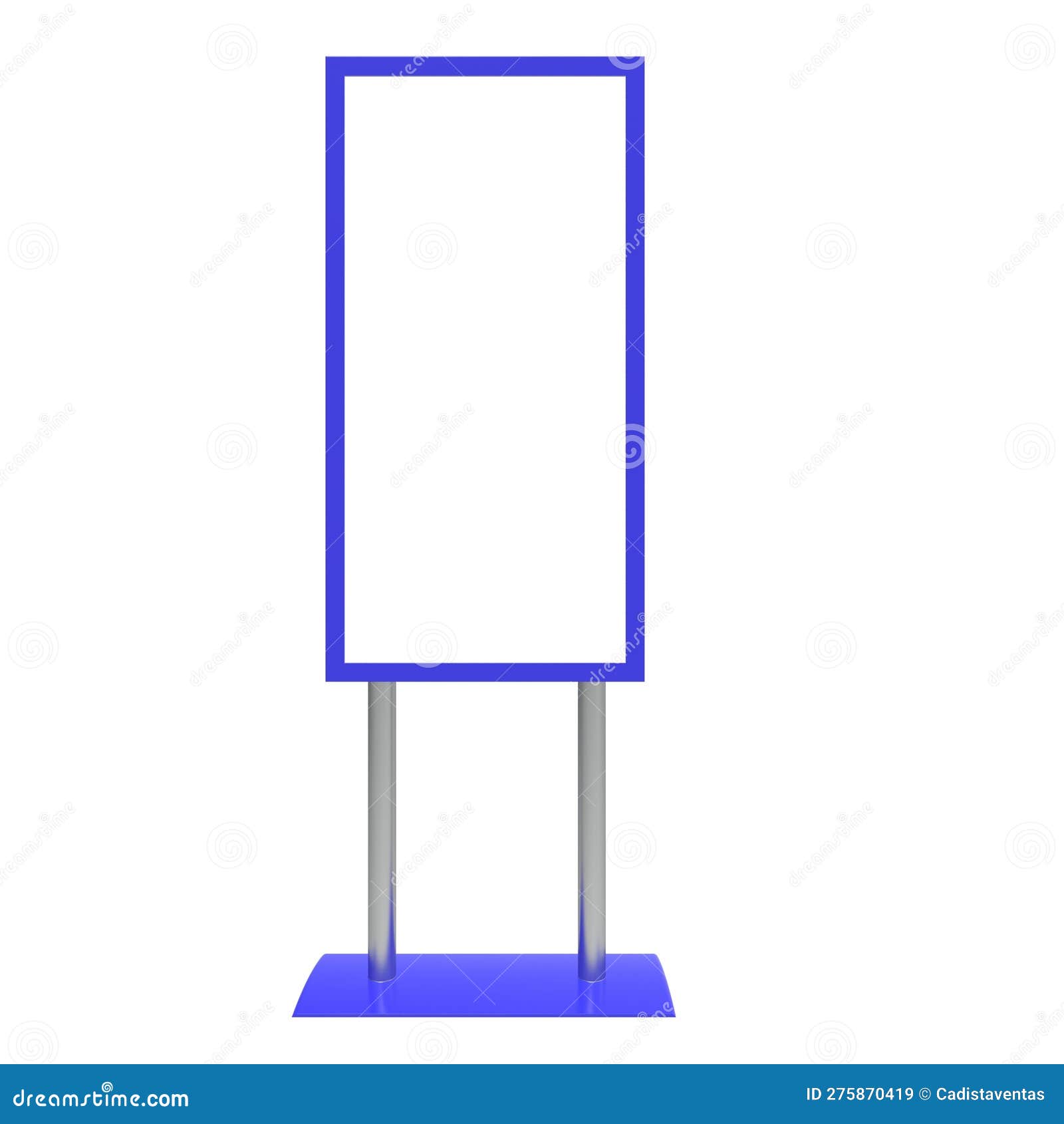 Digital Billboards in Computer-generated World Stock Illustration ...