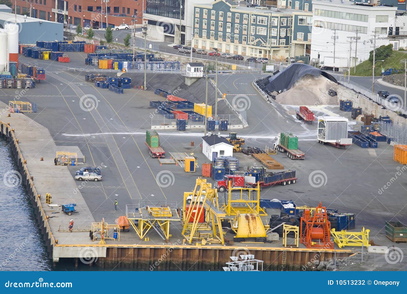 Commercial Dock St. John S, Newfoundland Stock Photo - Image of loading ...