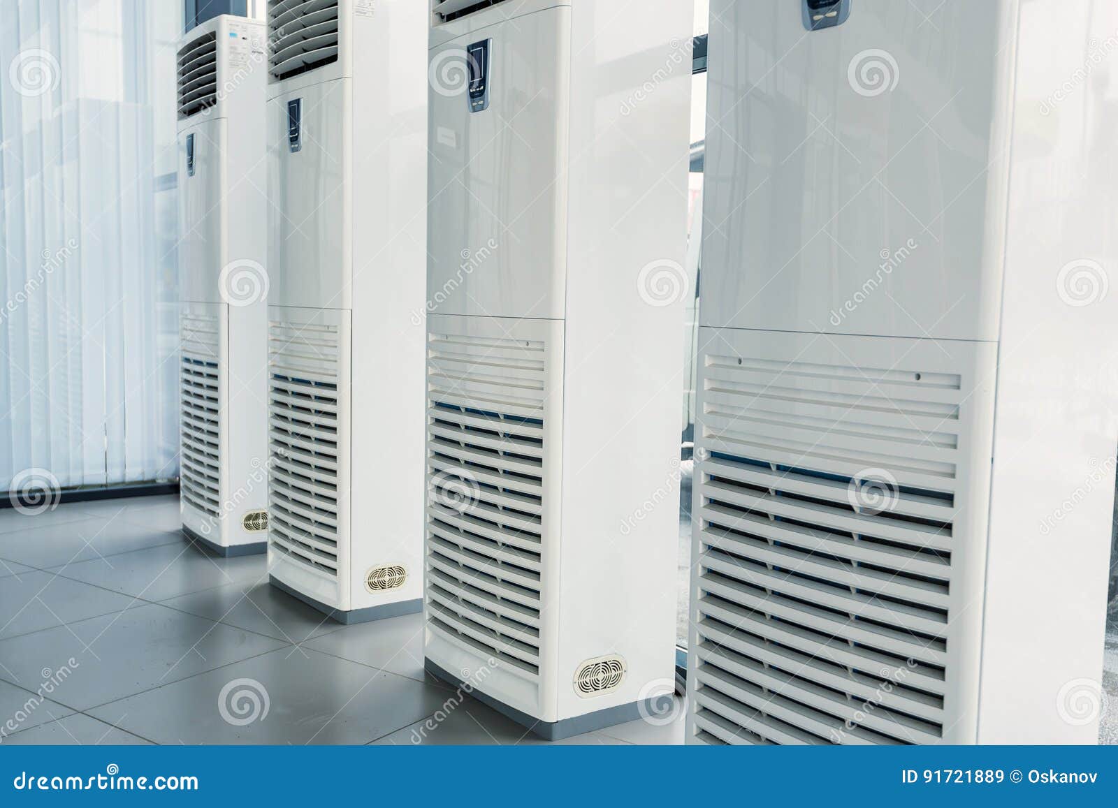 Commercial Floor Air Conditioner Stock Image - Image of control, home ...