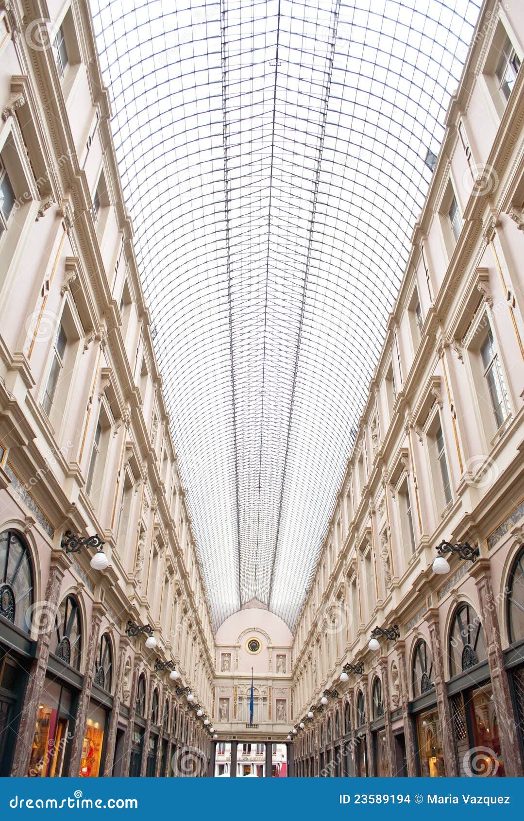 Commercial Galleries Saint-Hubert, Brussels Stock Photo - Image of ...