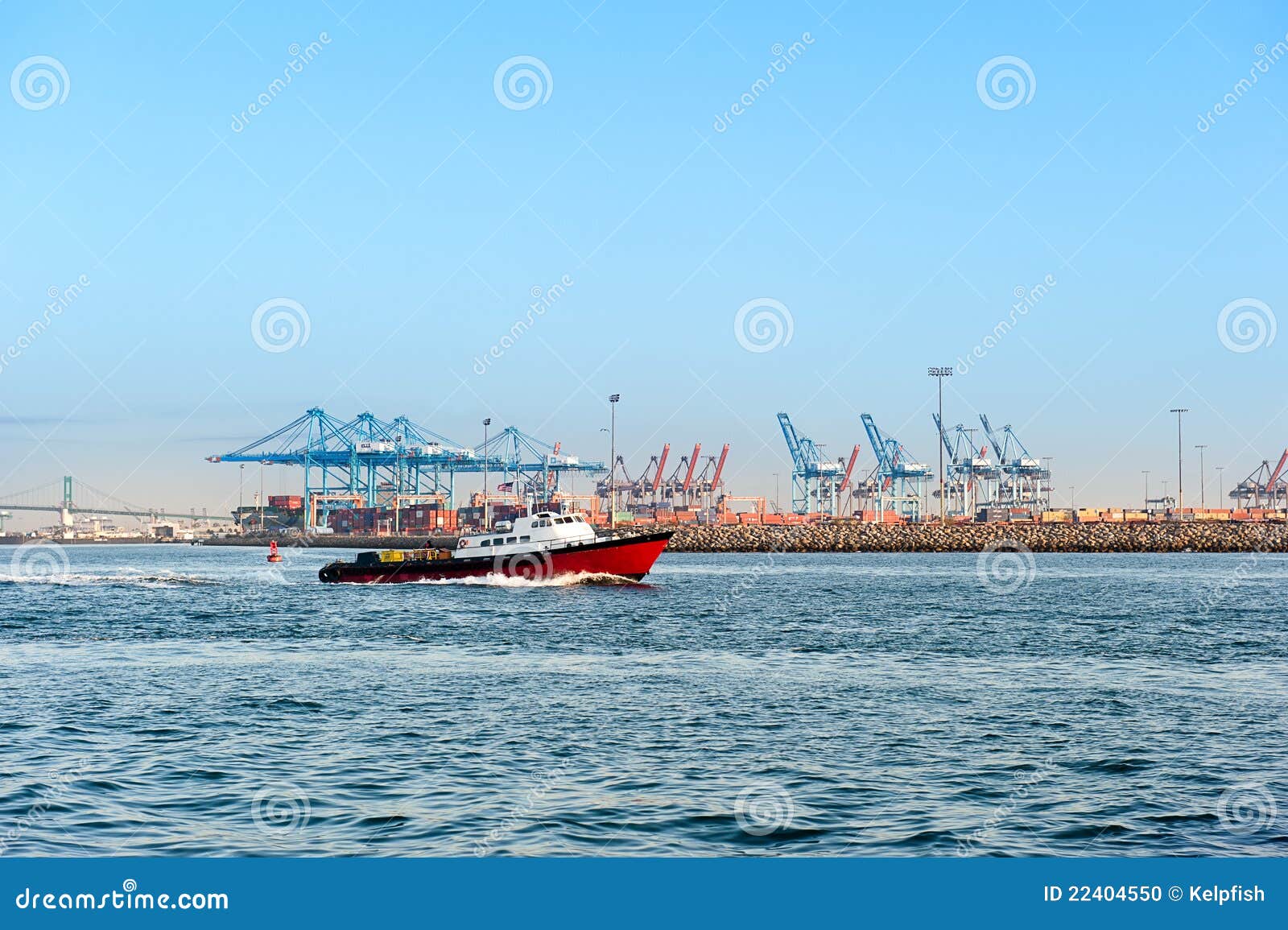 Commercial harbor stock photo. Image of breakwater, trade - 22404550