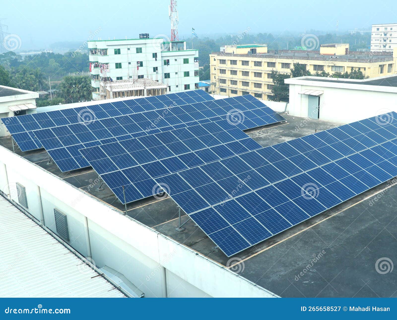 The Solar System- Industrial Rooftop Solution for Solar System Stock ...