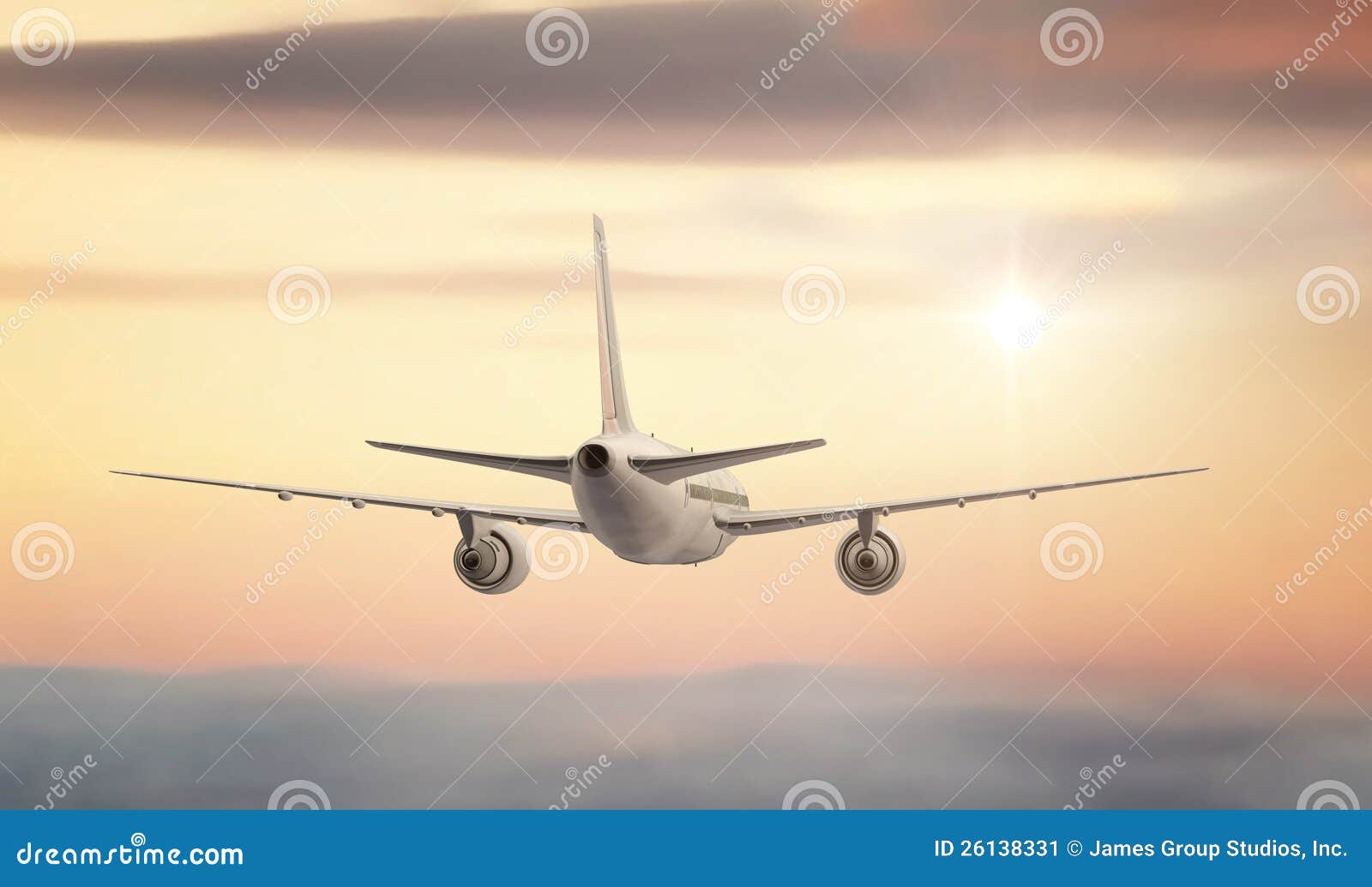 Commercial Jet stock image. Image of flying, airplane - 26138331