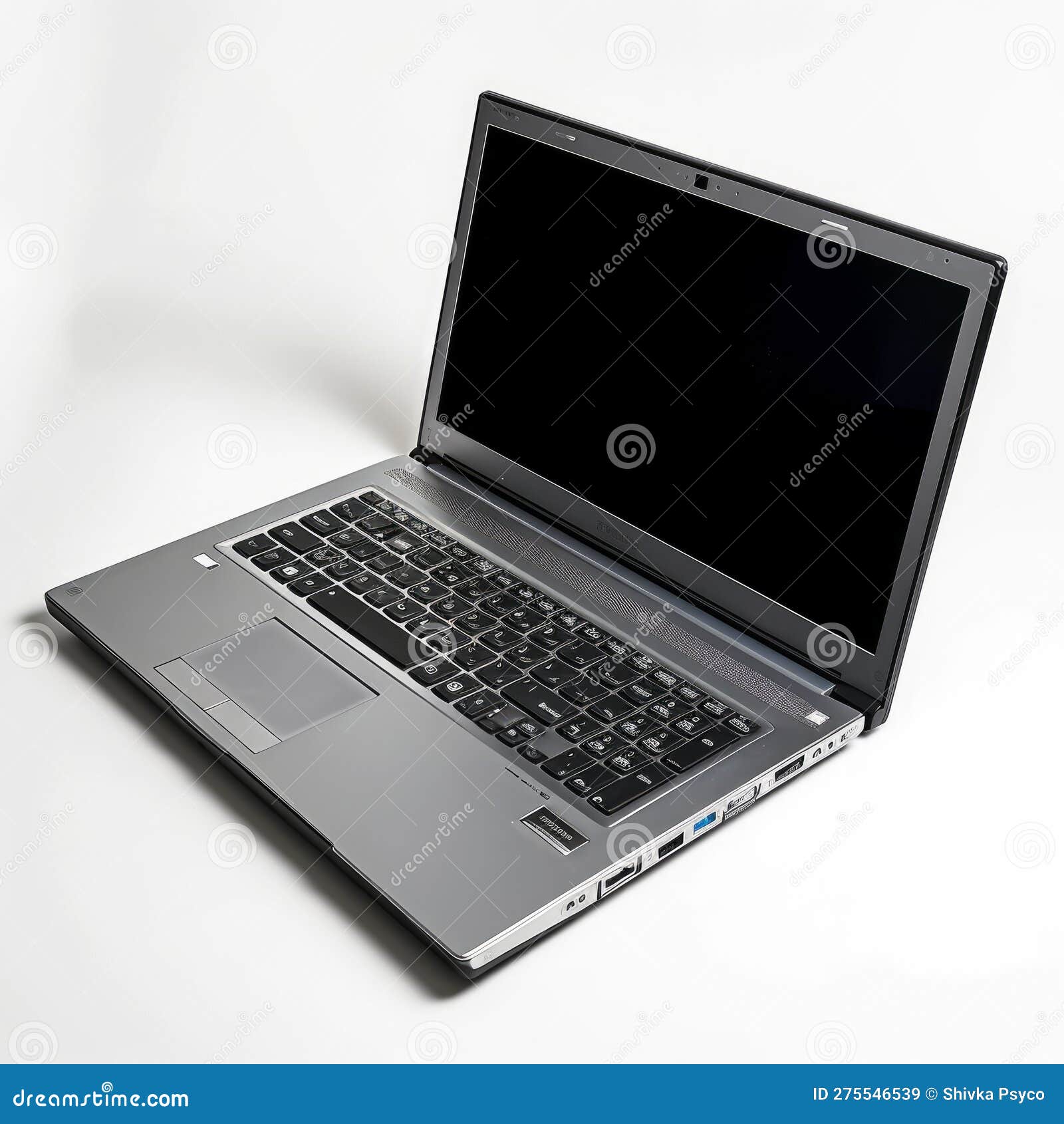 A Commercial Laptop on White Background Generative AI Stock ...