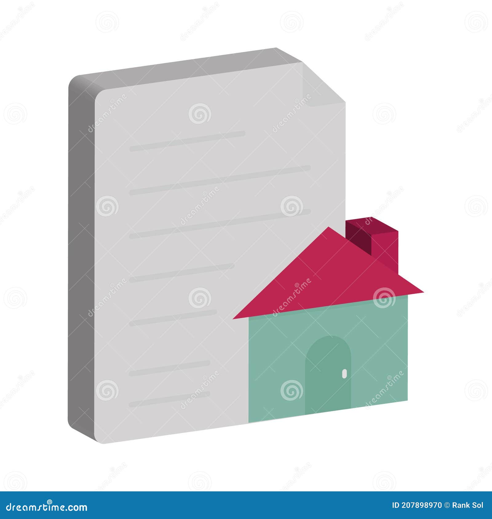 Commercial Papers Isometric Vector Isolated Icon Which Can Easily ...