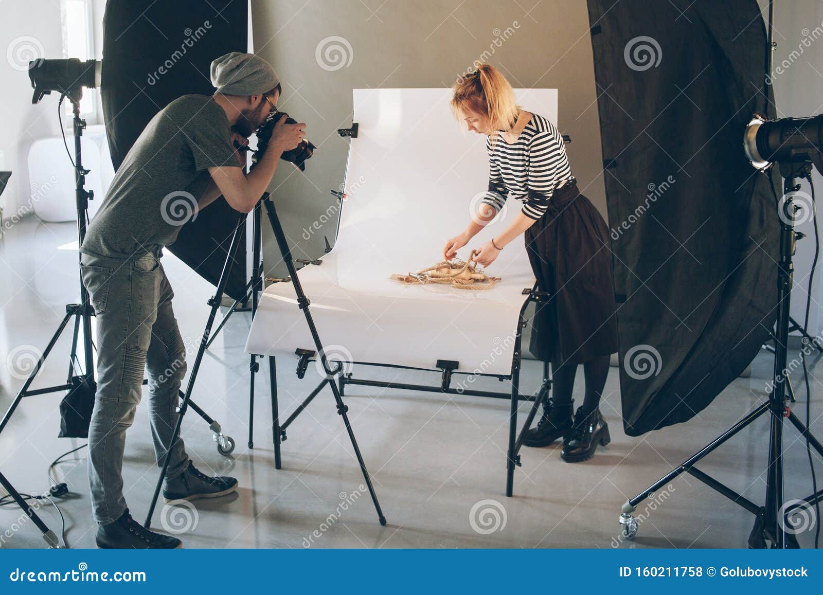 Commercial Photo Shoot Creative Process Team Stock Photo - Image of ...
