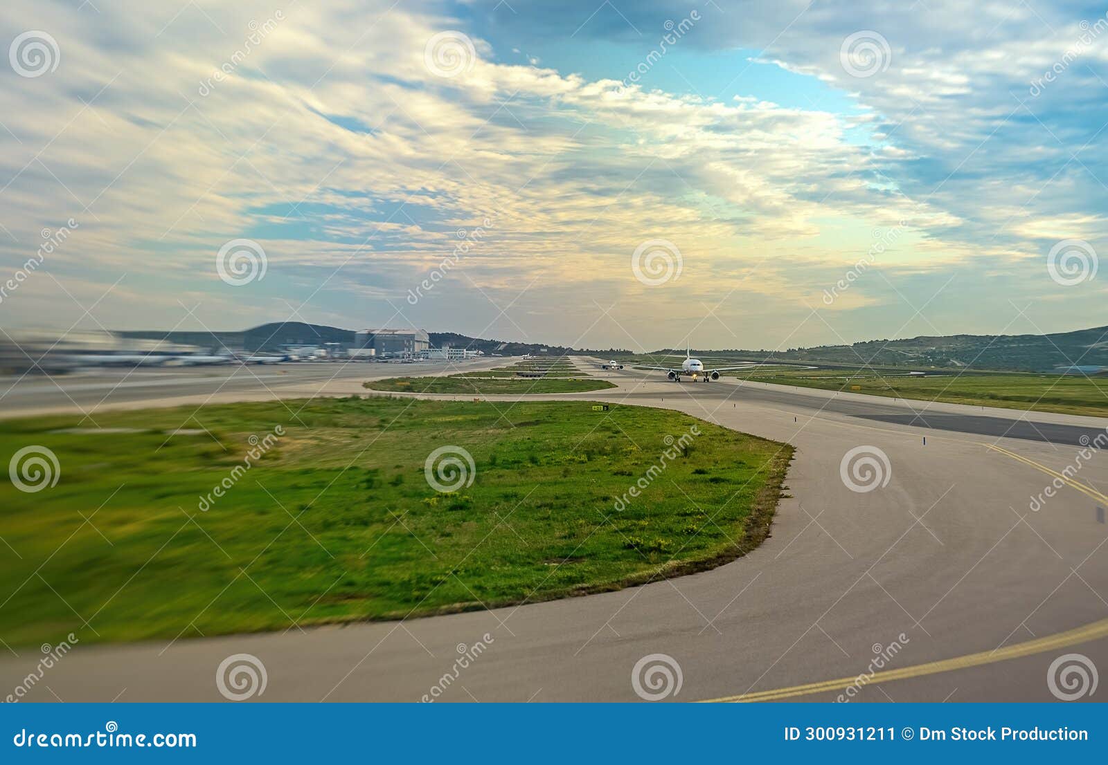 Commercial Planes on the Runway Stock Image - Image of destination ...