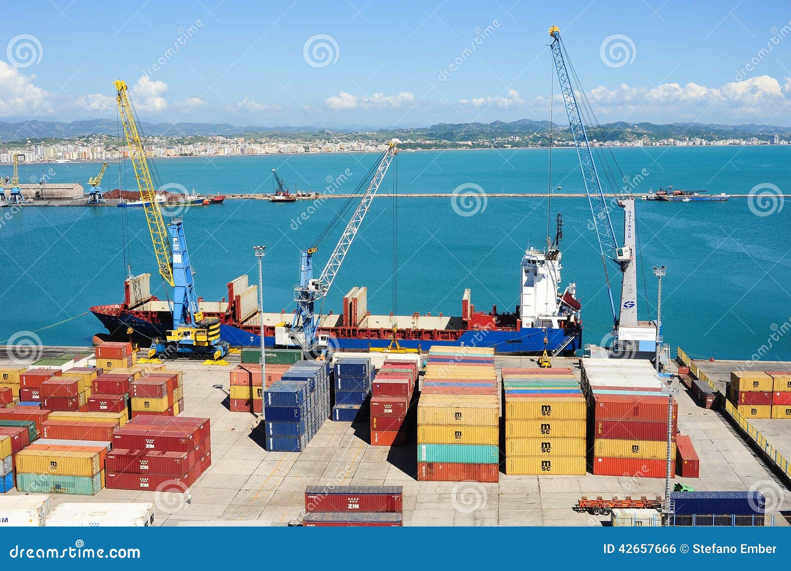 The Commercial Port of Durres Editorial Photo - Image of maritime, dock ...