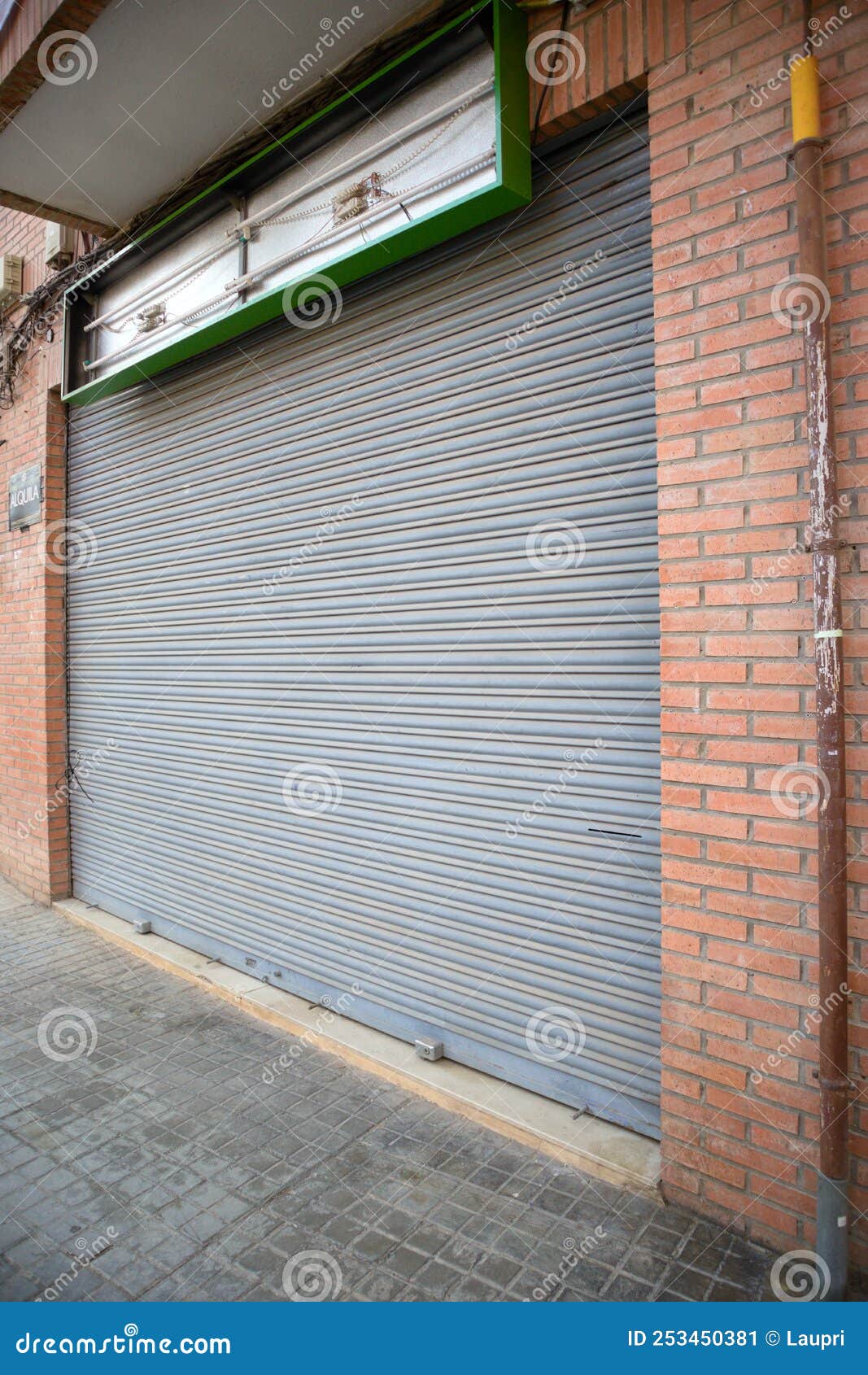 Commercial Premises or Store Permanently Closed with the Light Off and ...