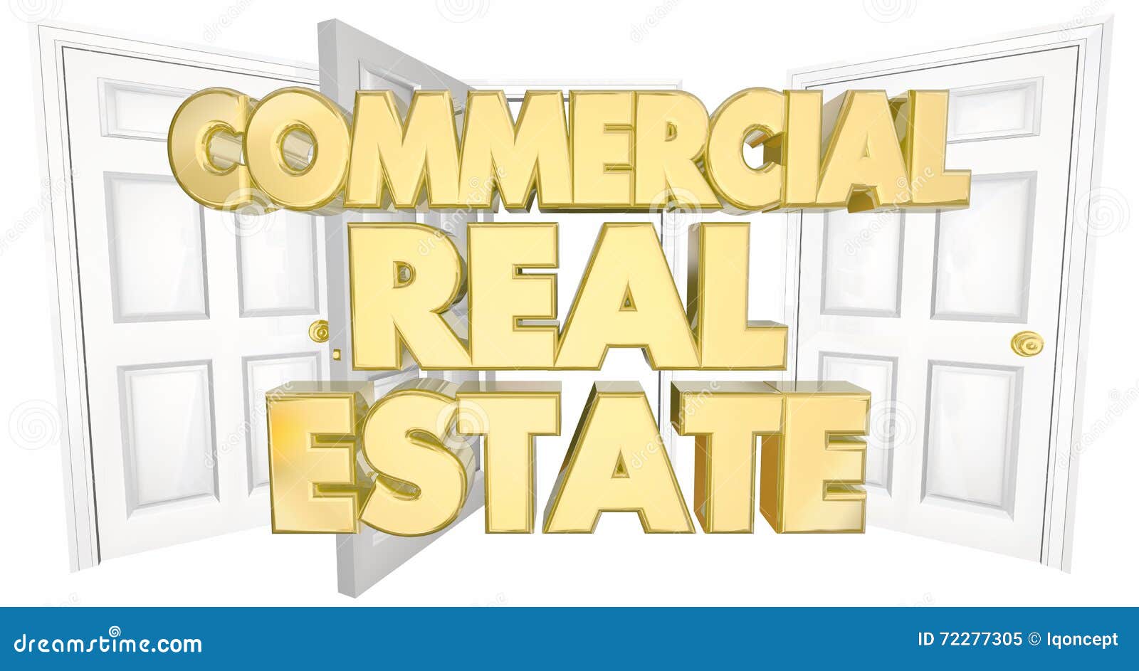 Commercial Real Estate Open Doors Words Stock Illustration ...